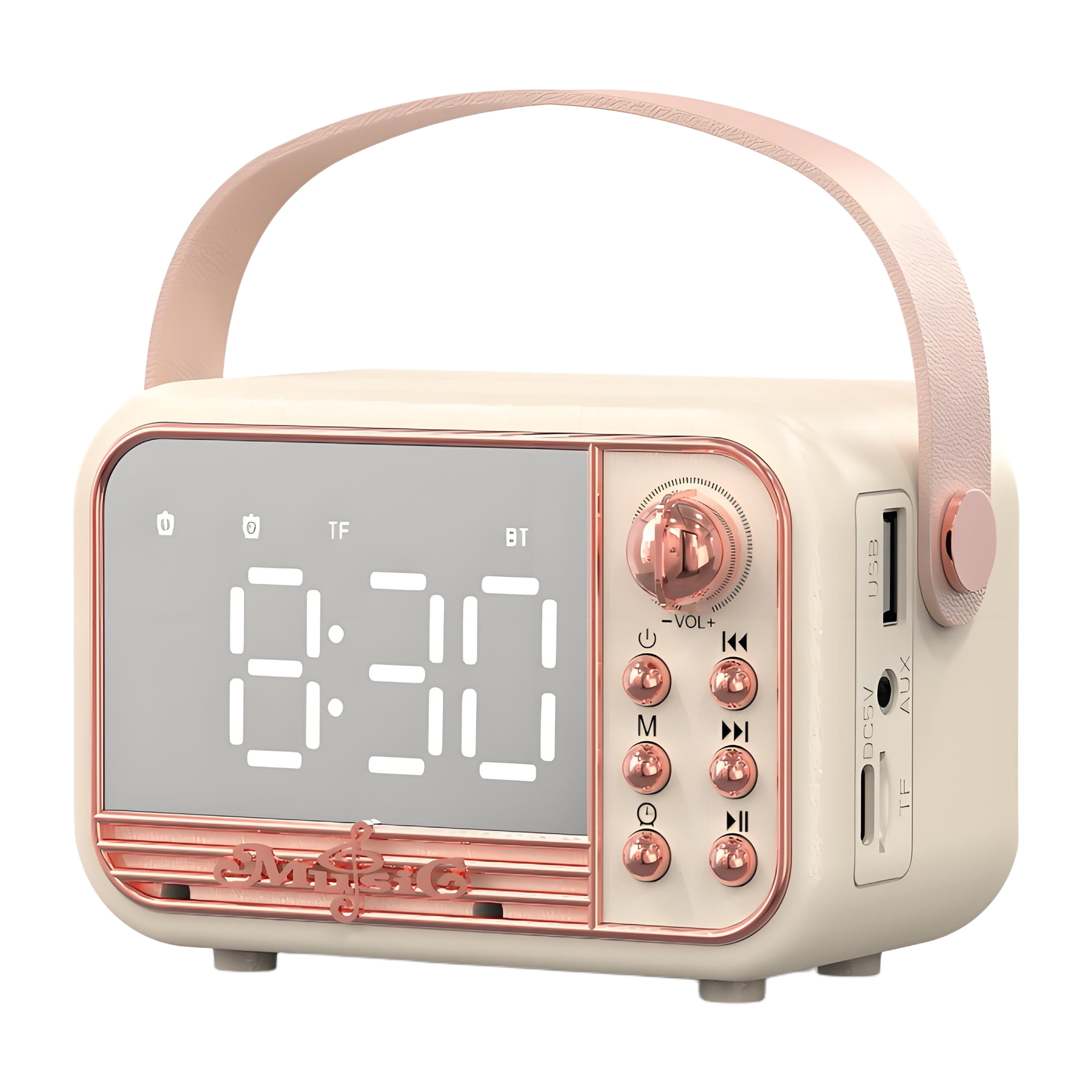 GJX Digital Clock,Clock Radios for Bedroom with Bluetooth-Compatible ...
