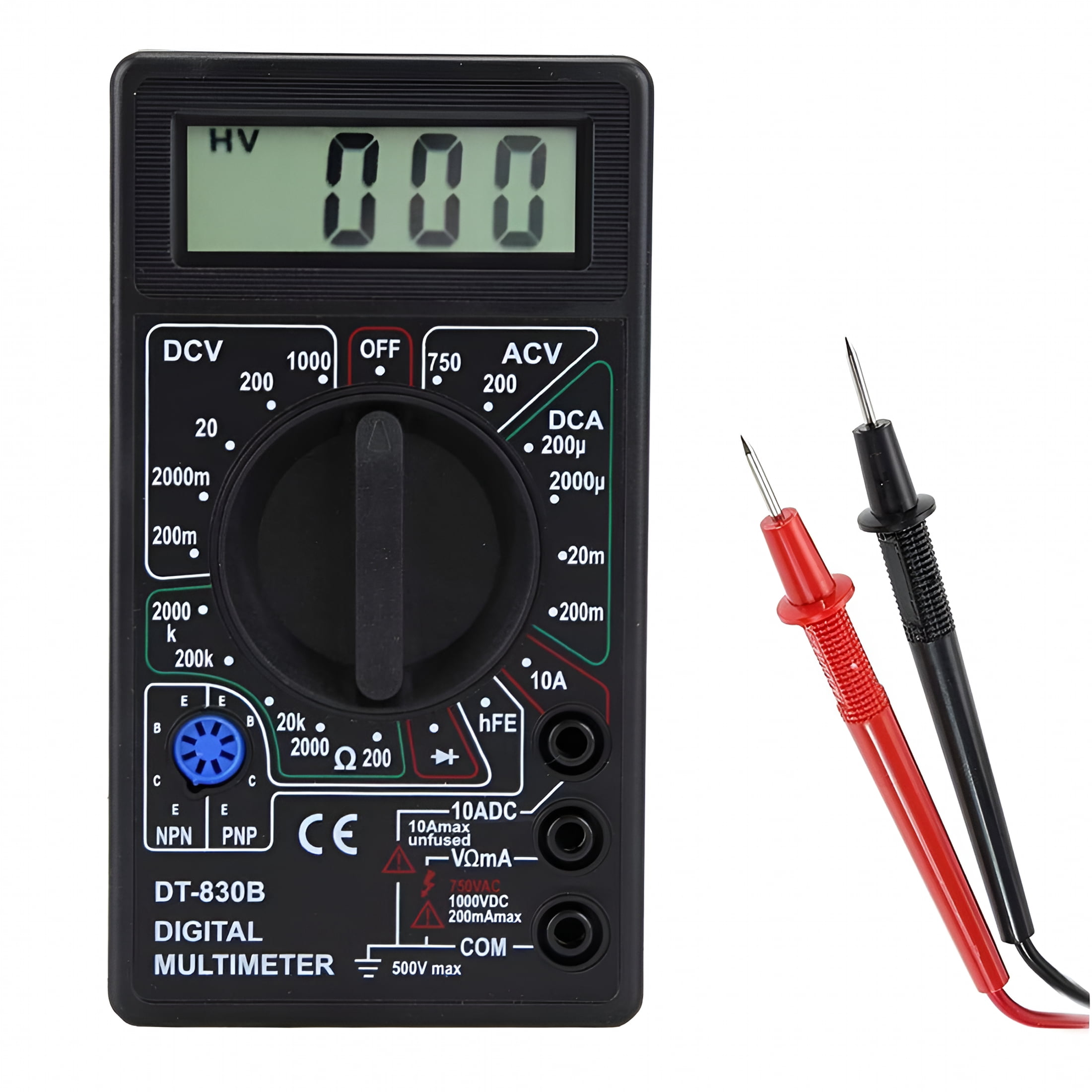 GJX Digital Multimeter Handheld Voltmeter Lcd Digital Universal Ammeter ...