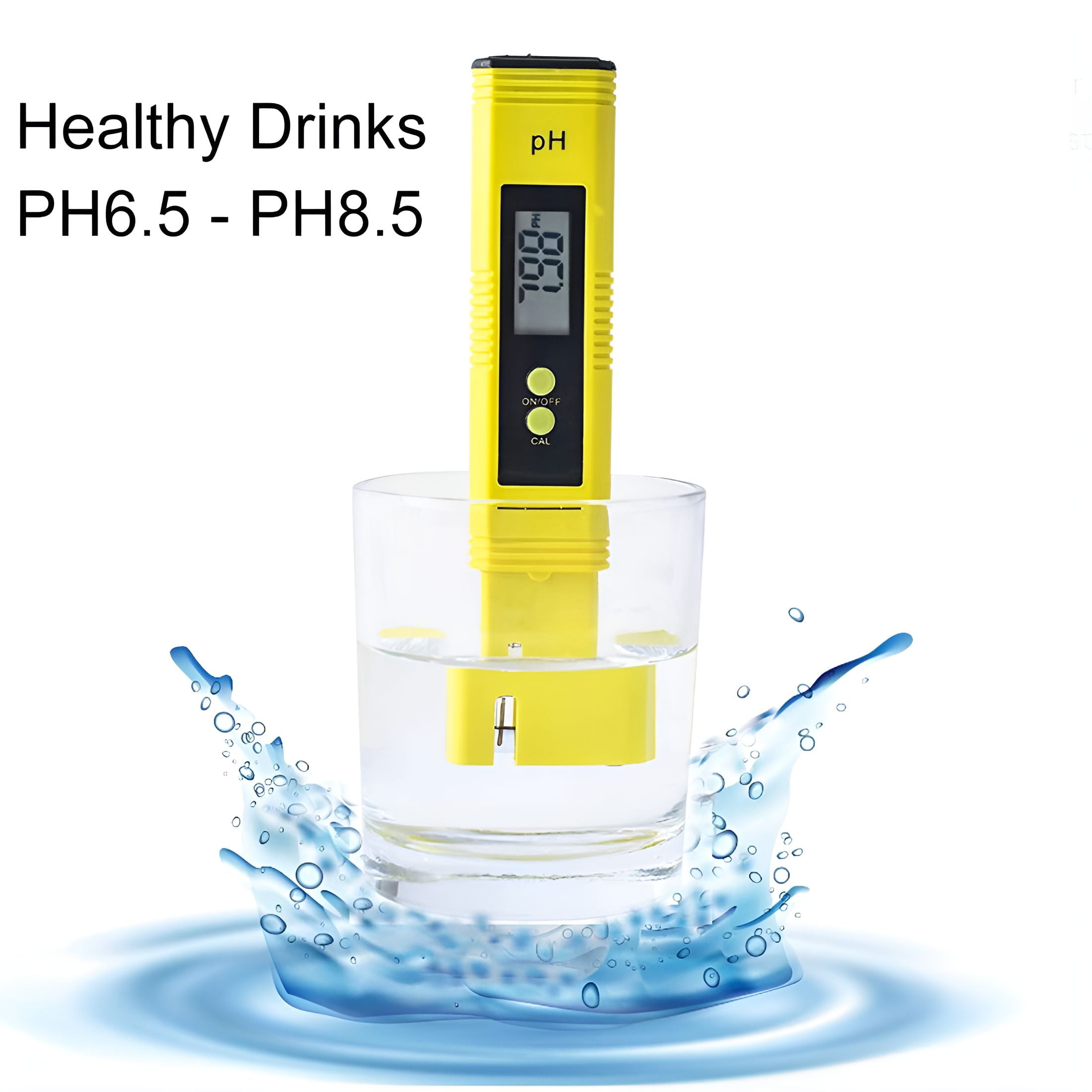 GJX Digital PH Meter Tester Kit, High Accuracy Pocket Size PH Meter for ...