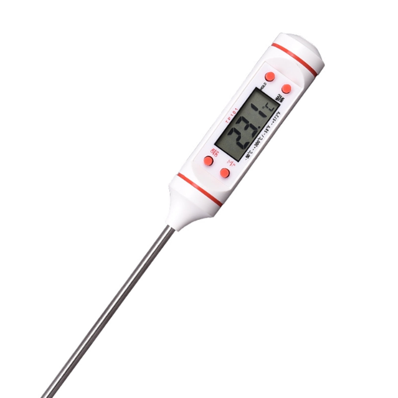 GJX Digital Thermometer for Cooking,304 Stainless Steel Probe ...