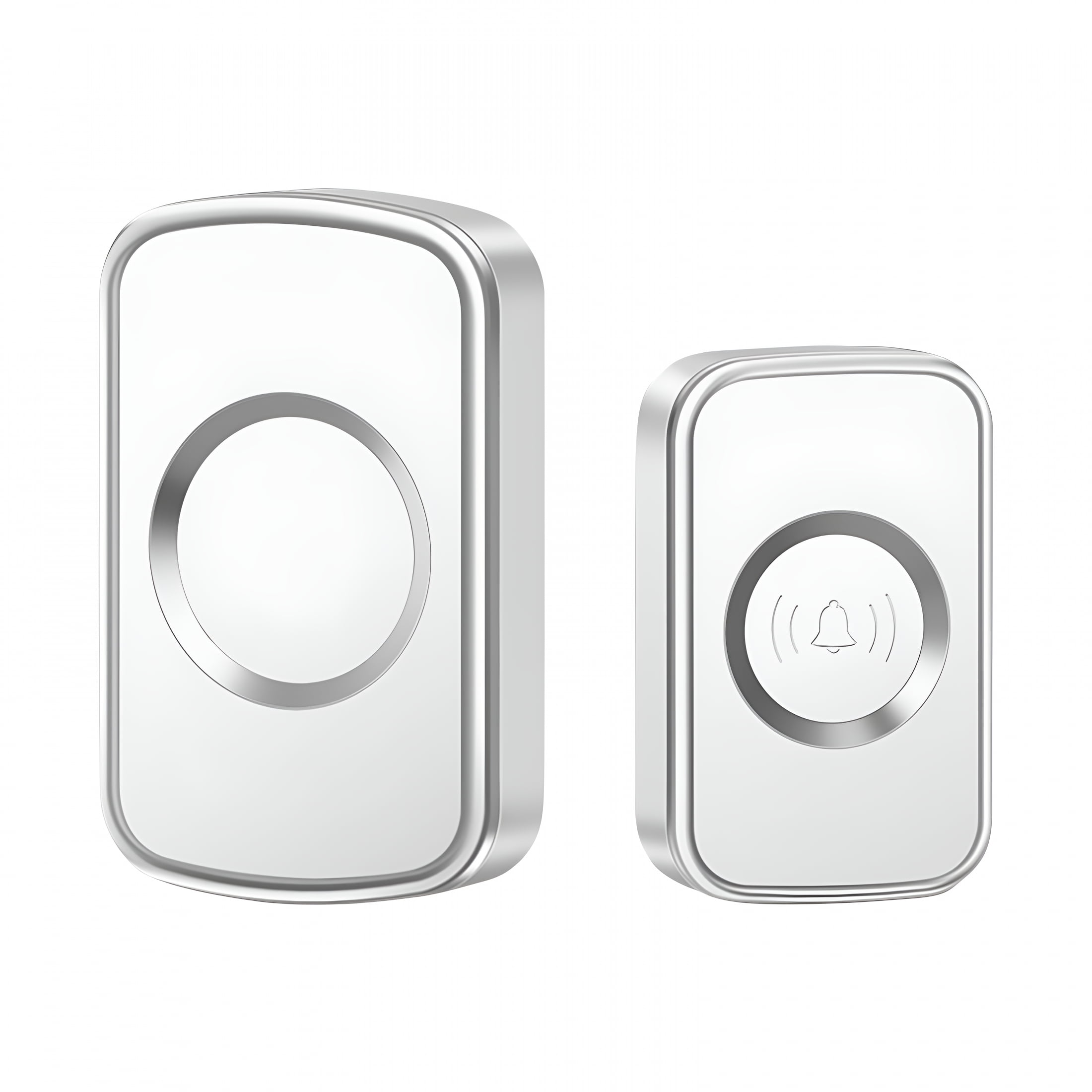 GJX Doorbell Push Button, No Battery Required Door Bell Ringer Wireless ...