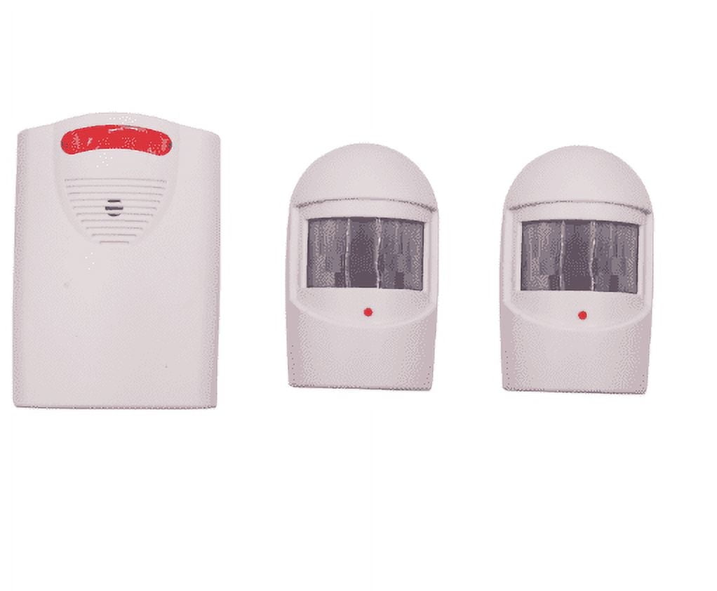 GJX Driveway Alarm, Wireless Outdoor Motion Sensor, Weatherproof IP44, 118m Detection Range ...