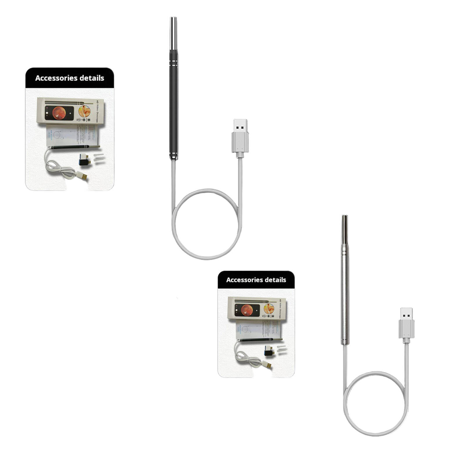 GJX Ear Wax Removal,Accurate Diagnosis Check Otoscope with Light,Quick ...