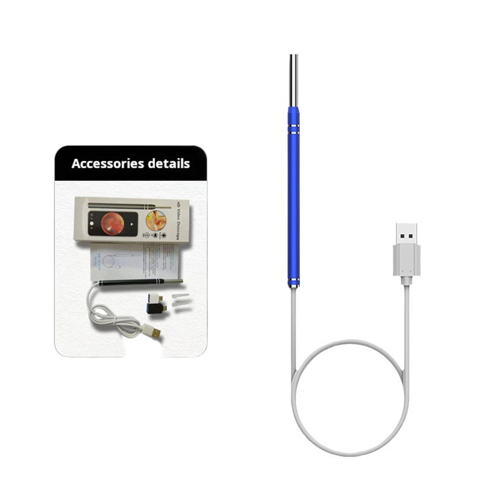 GJX Ear Wax Removal,Portable Design Feature Otoscope with Light,Compact ...