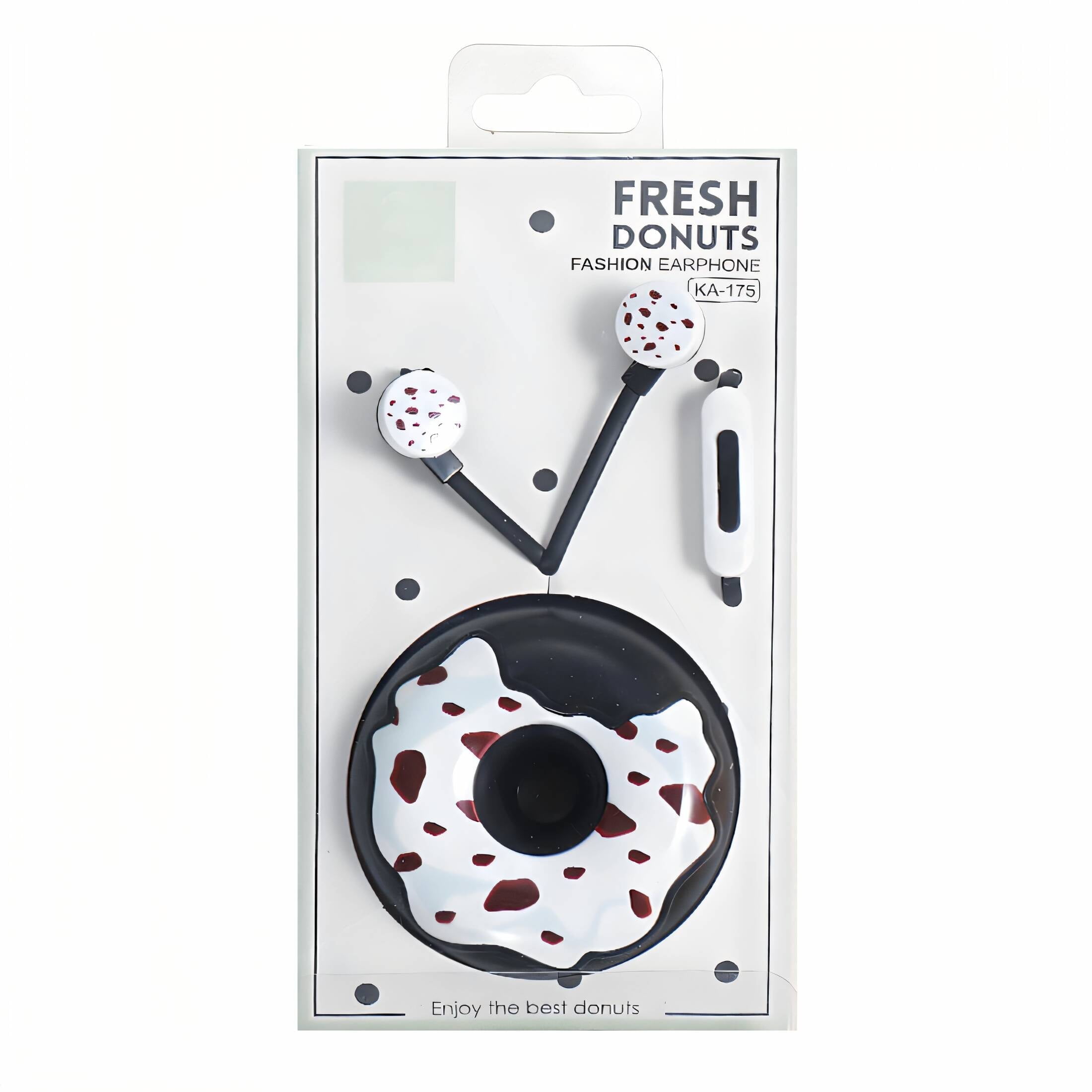 GJX Earbuds Wired,Donut Design Wired Earbuds,In-Ear Fit Ear Buds Wired ...