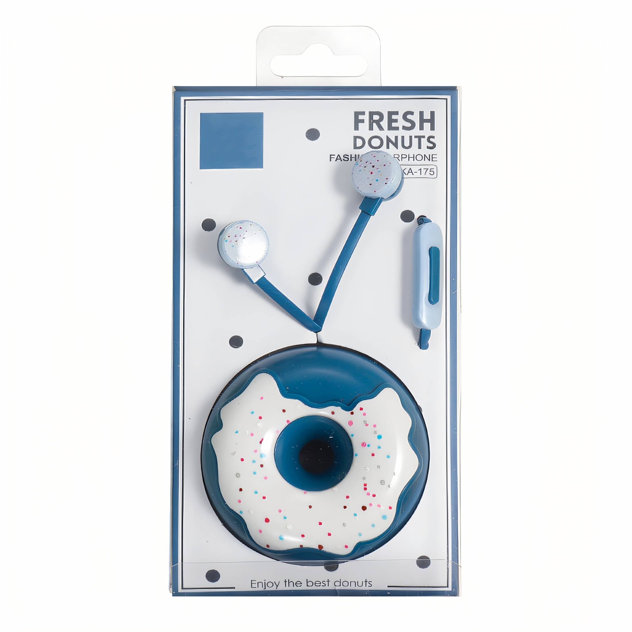 GJX Earbuds Wired,Donut Design Wired Earbuds,In-Ear Fit Ear Buds Wired ...