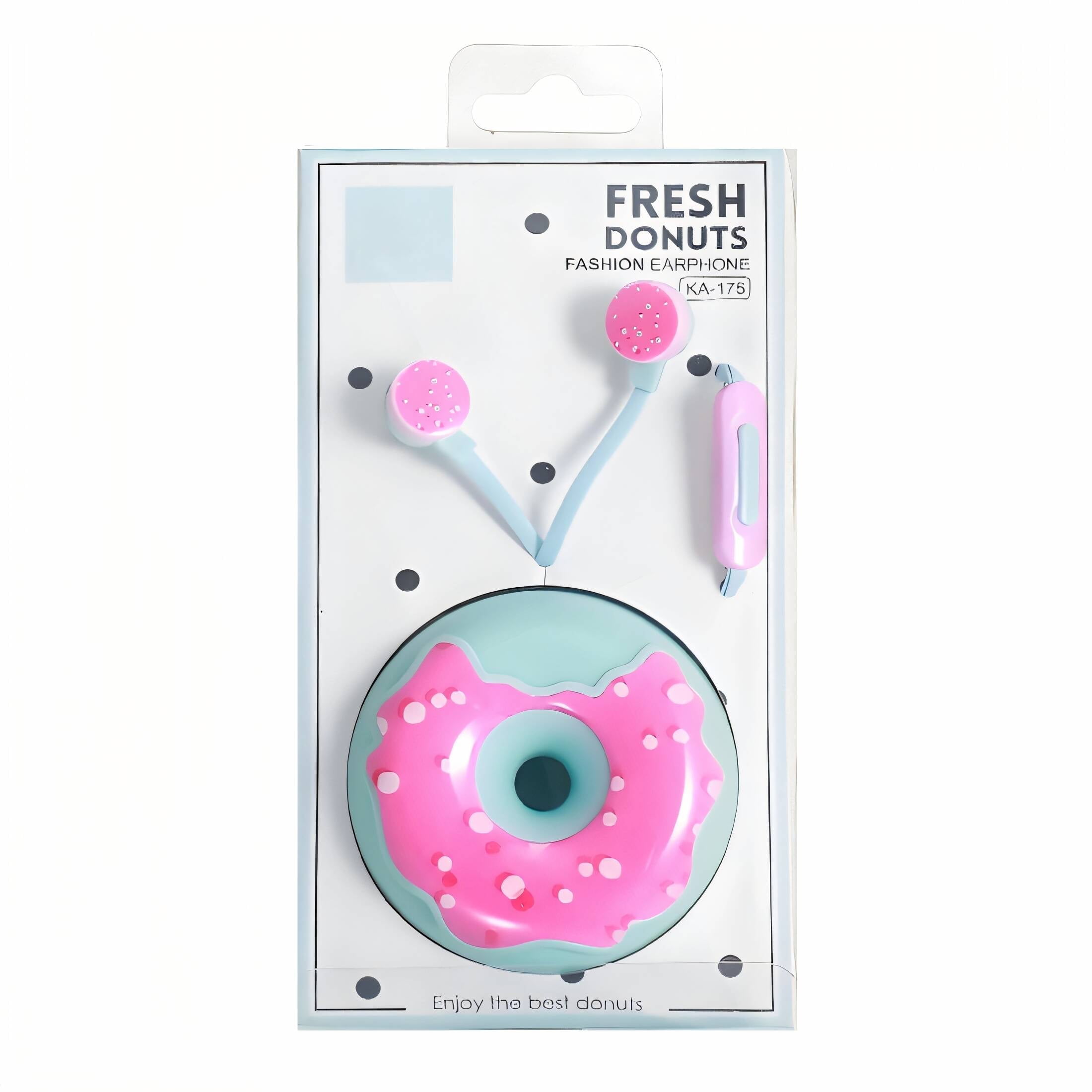 GJX Earbuds Wired,Donut Design Wired Earbuds,In-Ear Fit Ear Buds Wired ...