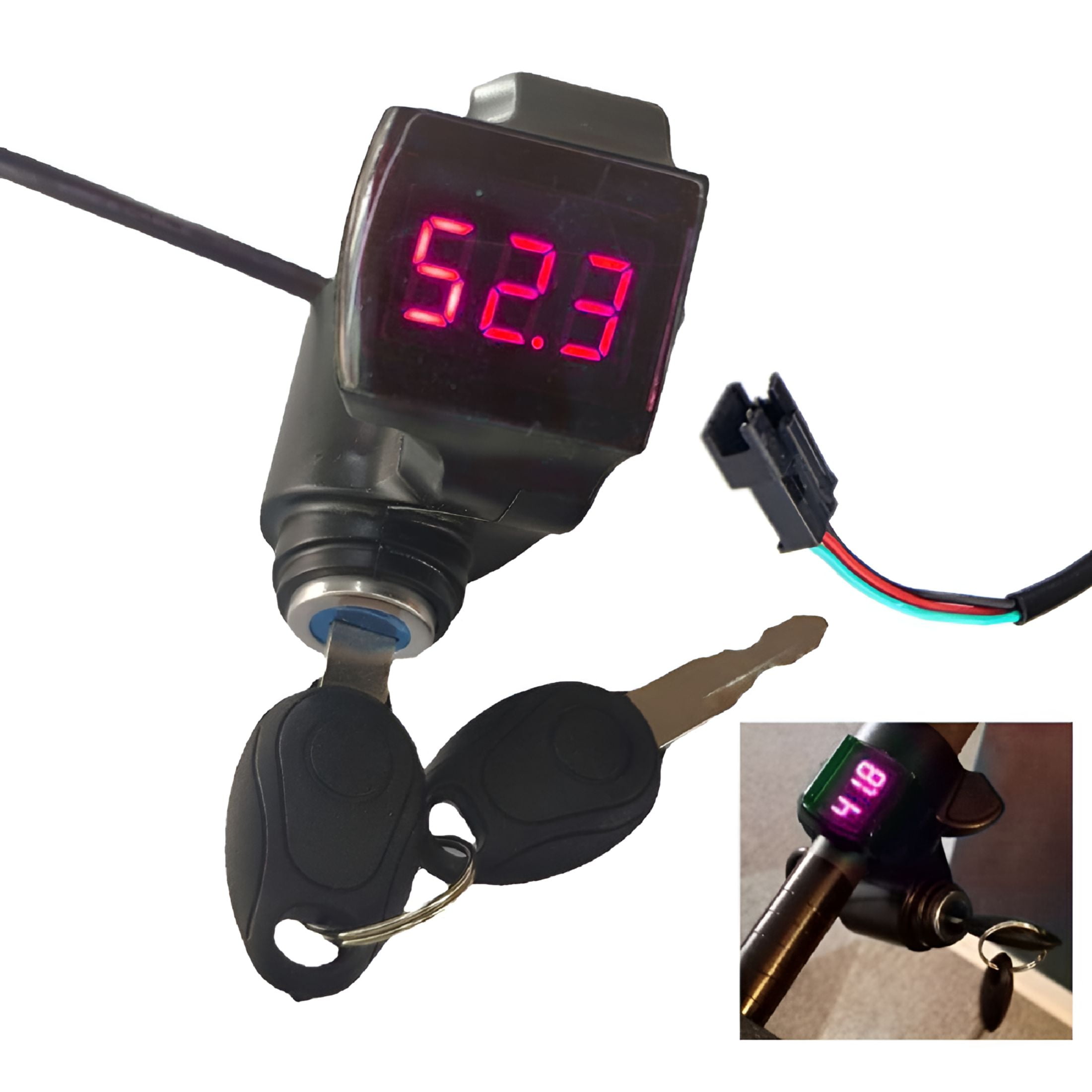 GJX Ebike Scooter Power Switch Lock Display Thumb Throttle With Key 24 ...