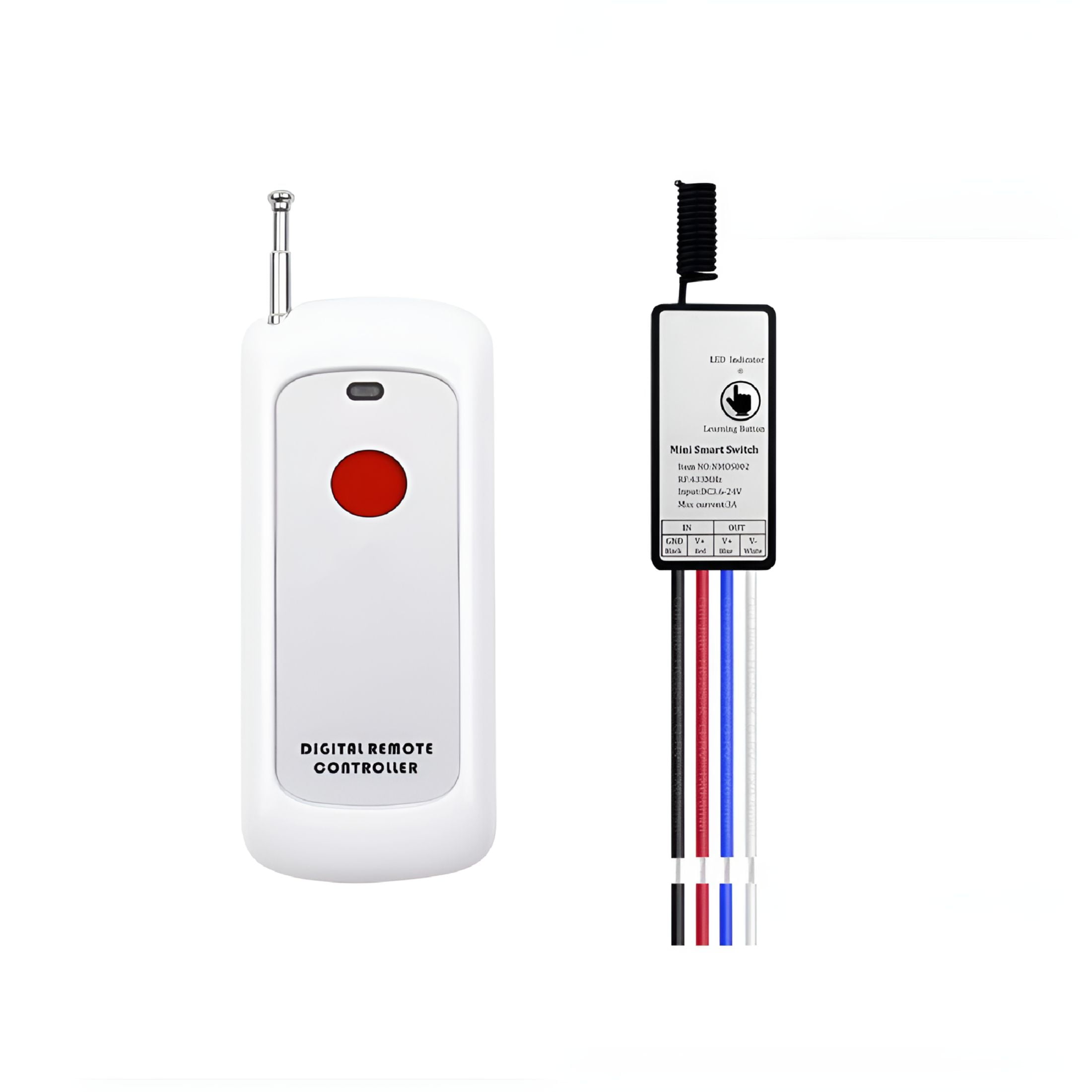 GJX Feeder Activator Remote Control Up to 1000ft Compatible with 6V or ...