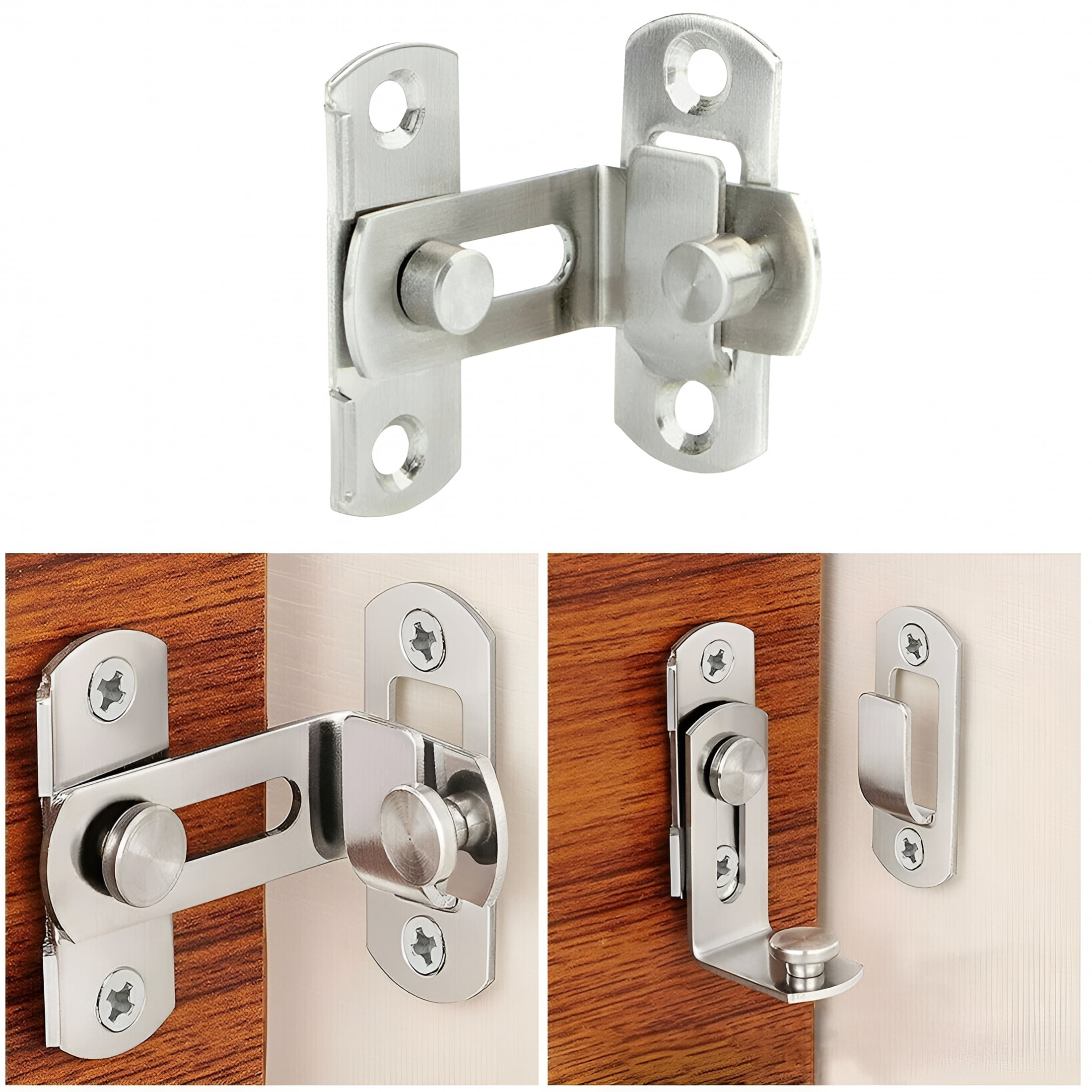 GJX Flip Door Sliding Latch,90 Degree Stainless Steel Latch,Safety Door ...