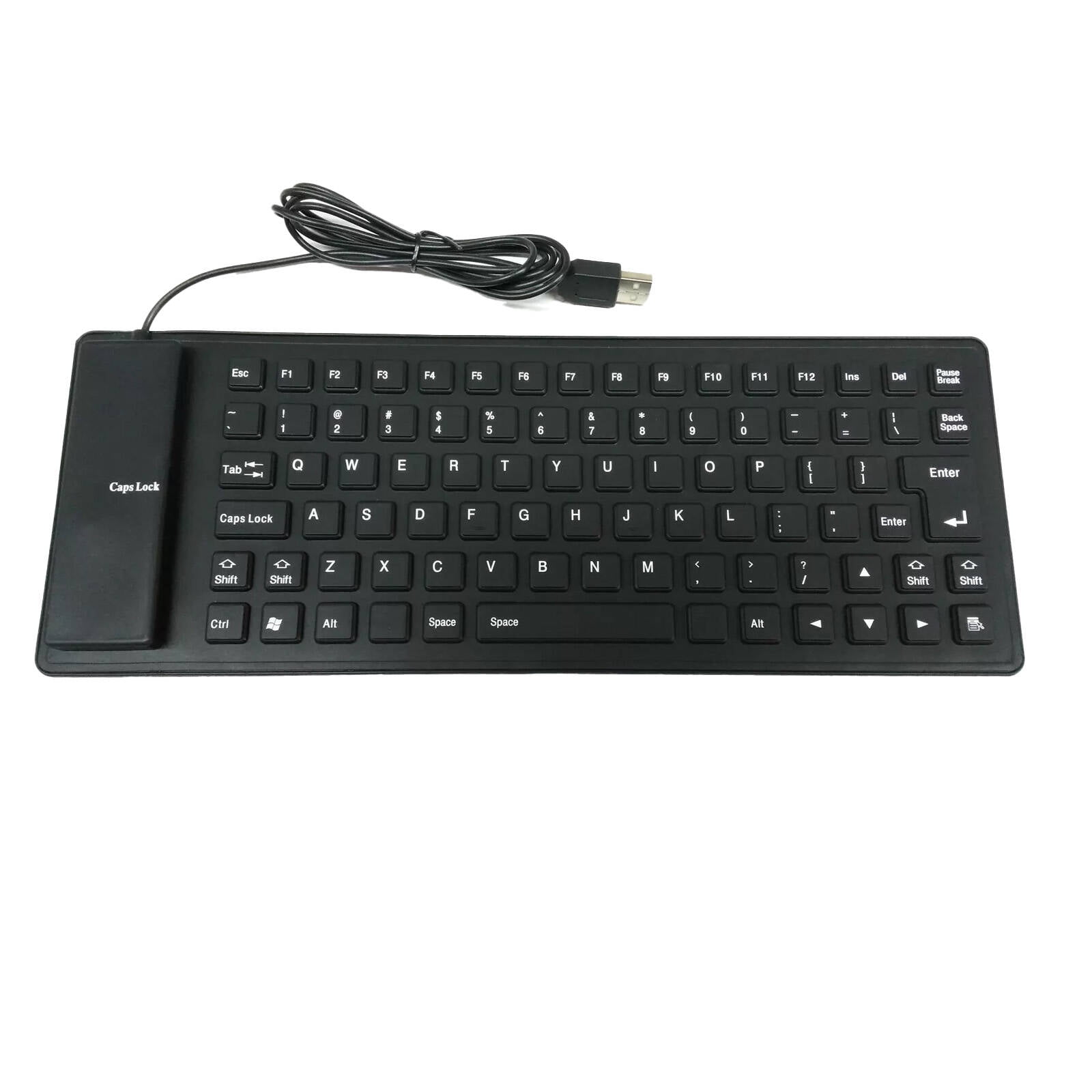 GJX Foldable Keyboard 85 Keys Usb Keyboard Knock Silent Waterproof and ...
