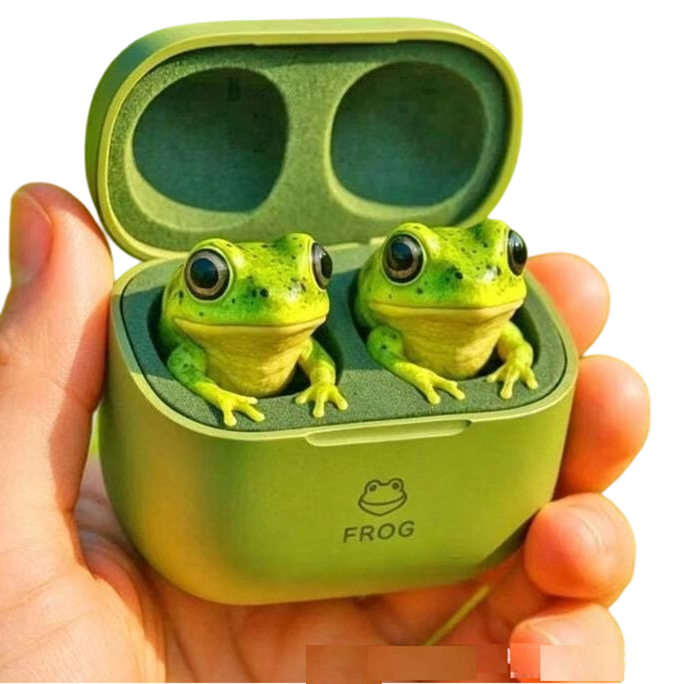 GJX Frog Animal Wireless Bluetooth Earbuds with Charging Case ...