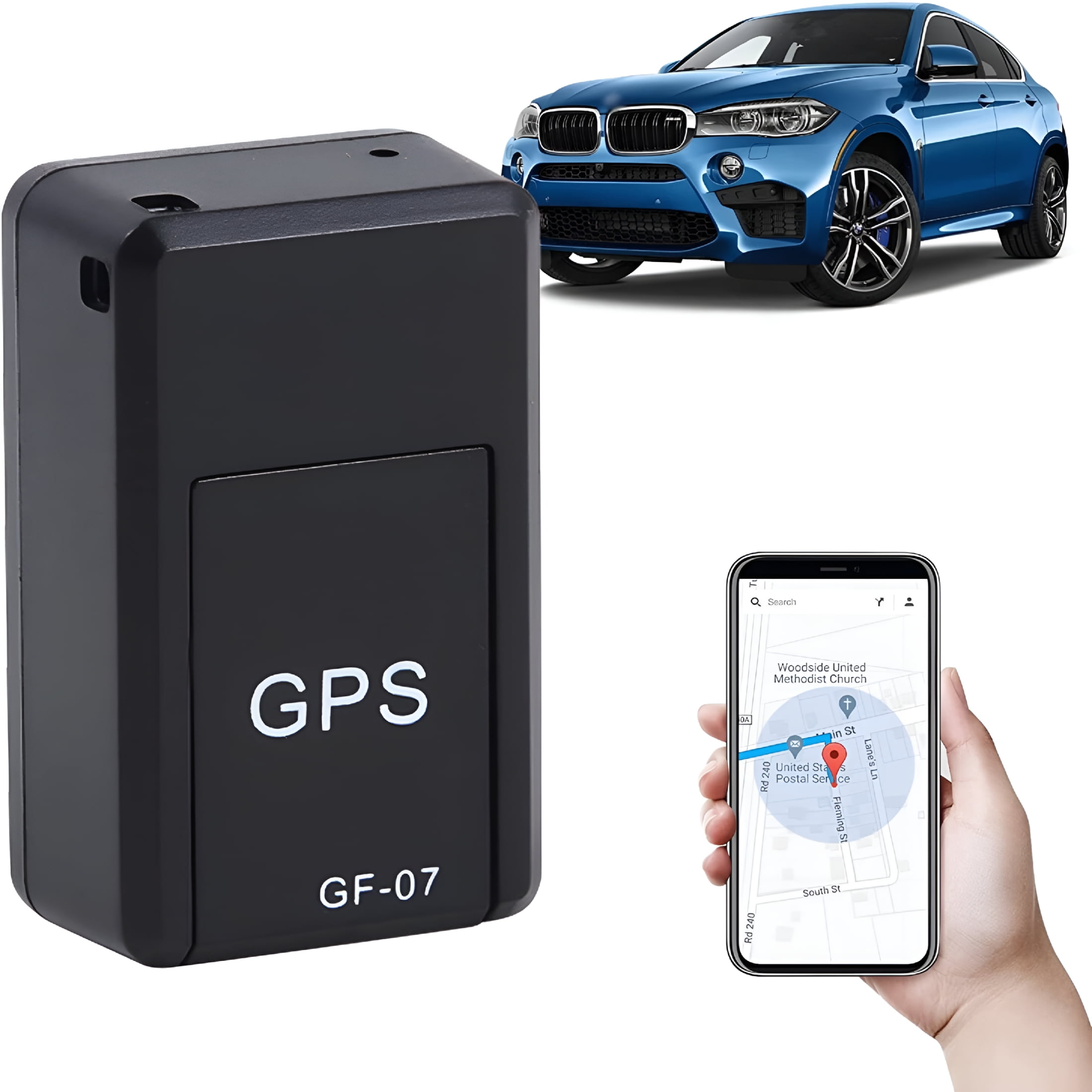 GJX GPS Tracker for Vehicles, Mini Magnetic GPS Real time Car Locator ...
