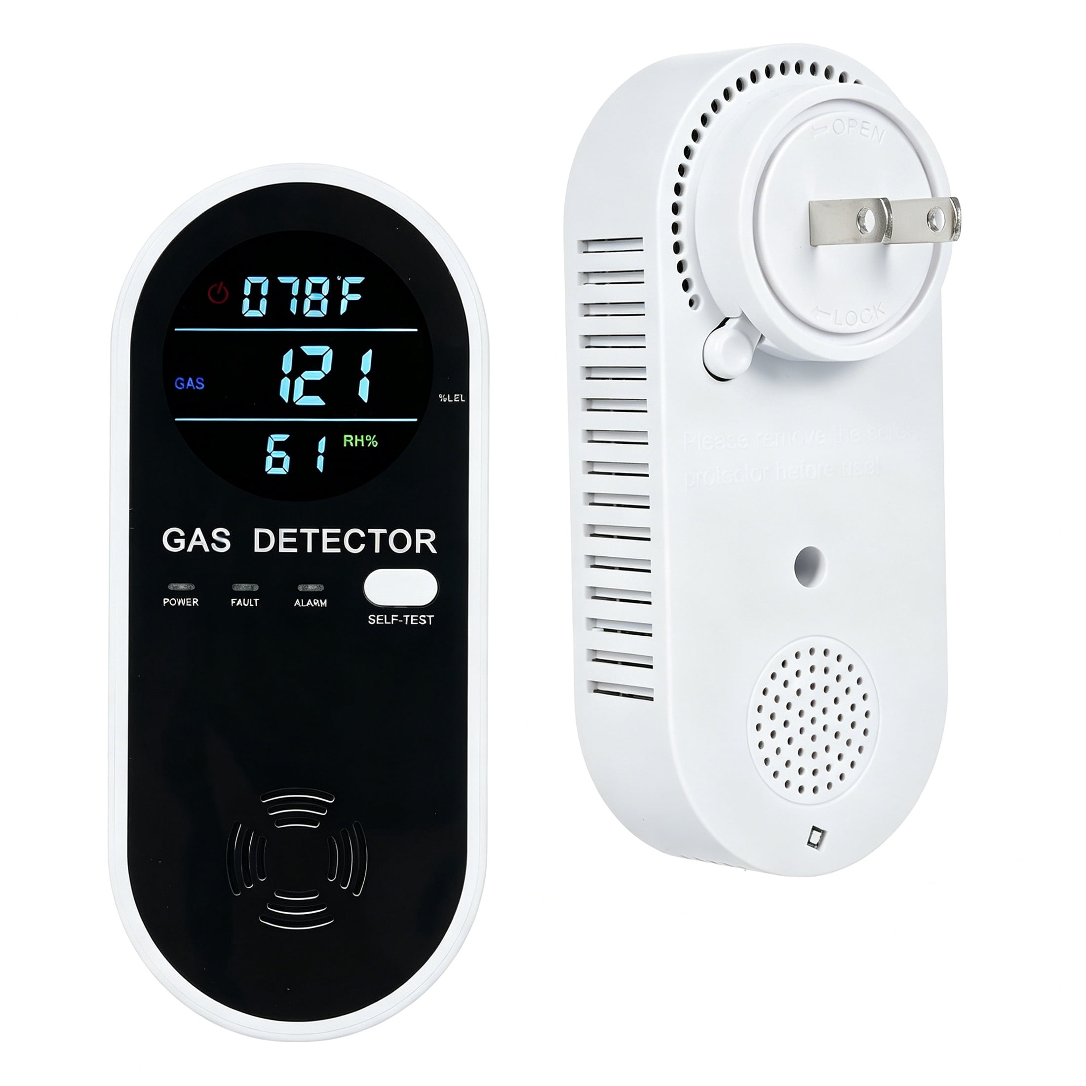 GJX Gas Detector,Rv Propane Gas Detector in 1 Propane Temperature ...