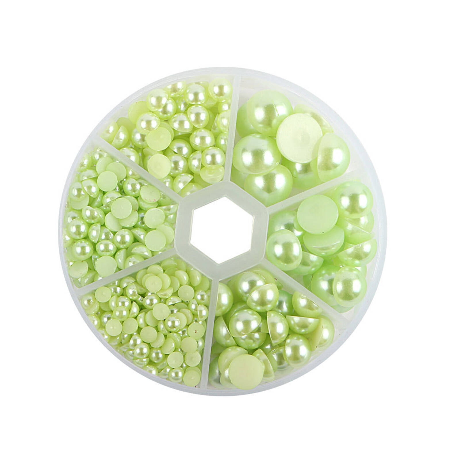 GJX Half Round Faux Pearls,Multiple Bead Sizes Half Round Imitation ...