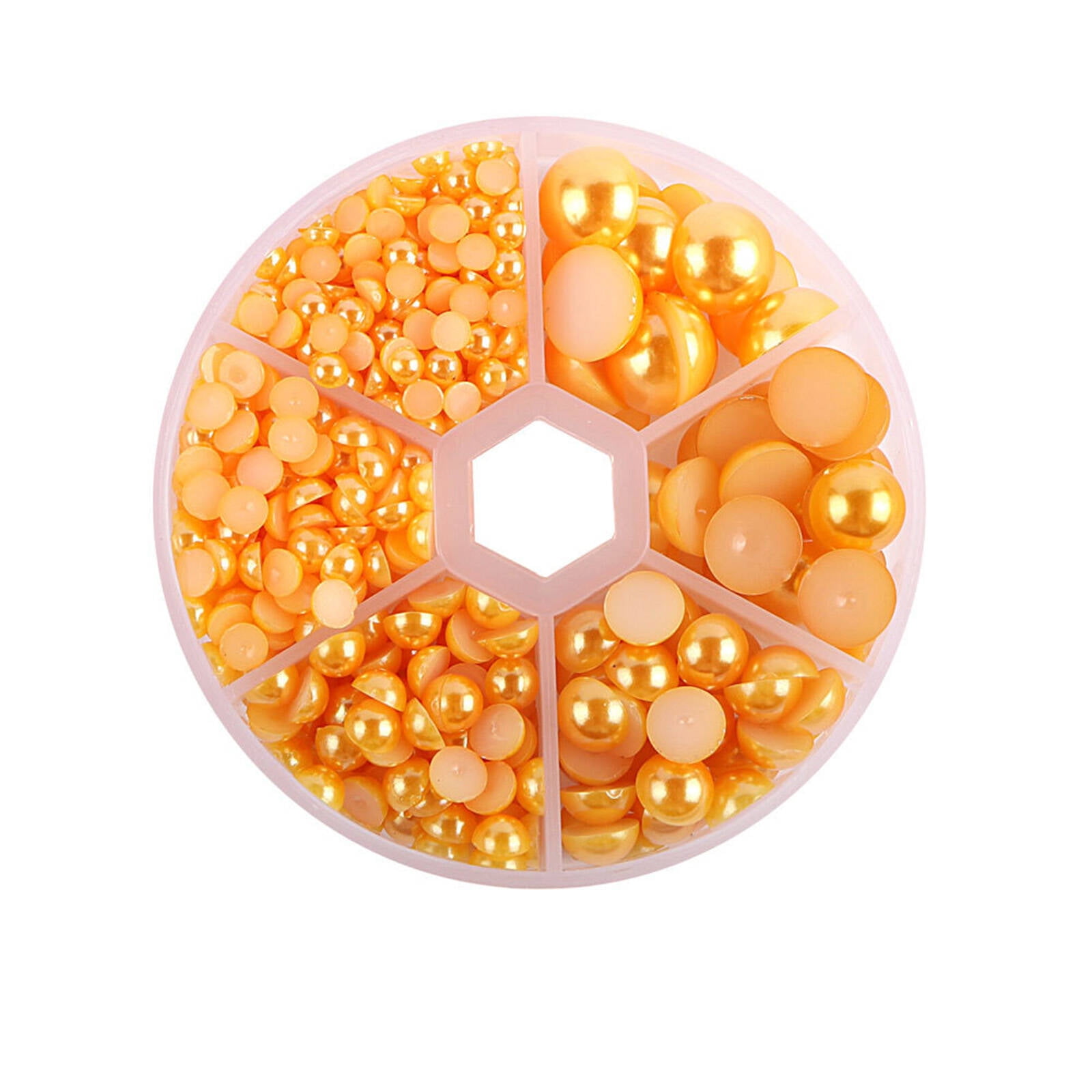 GJX Half Round Faux Pearls,Various Bead Sizes Half Round Imitation ...