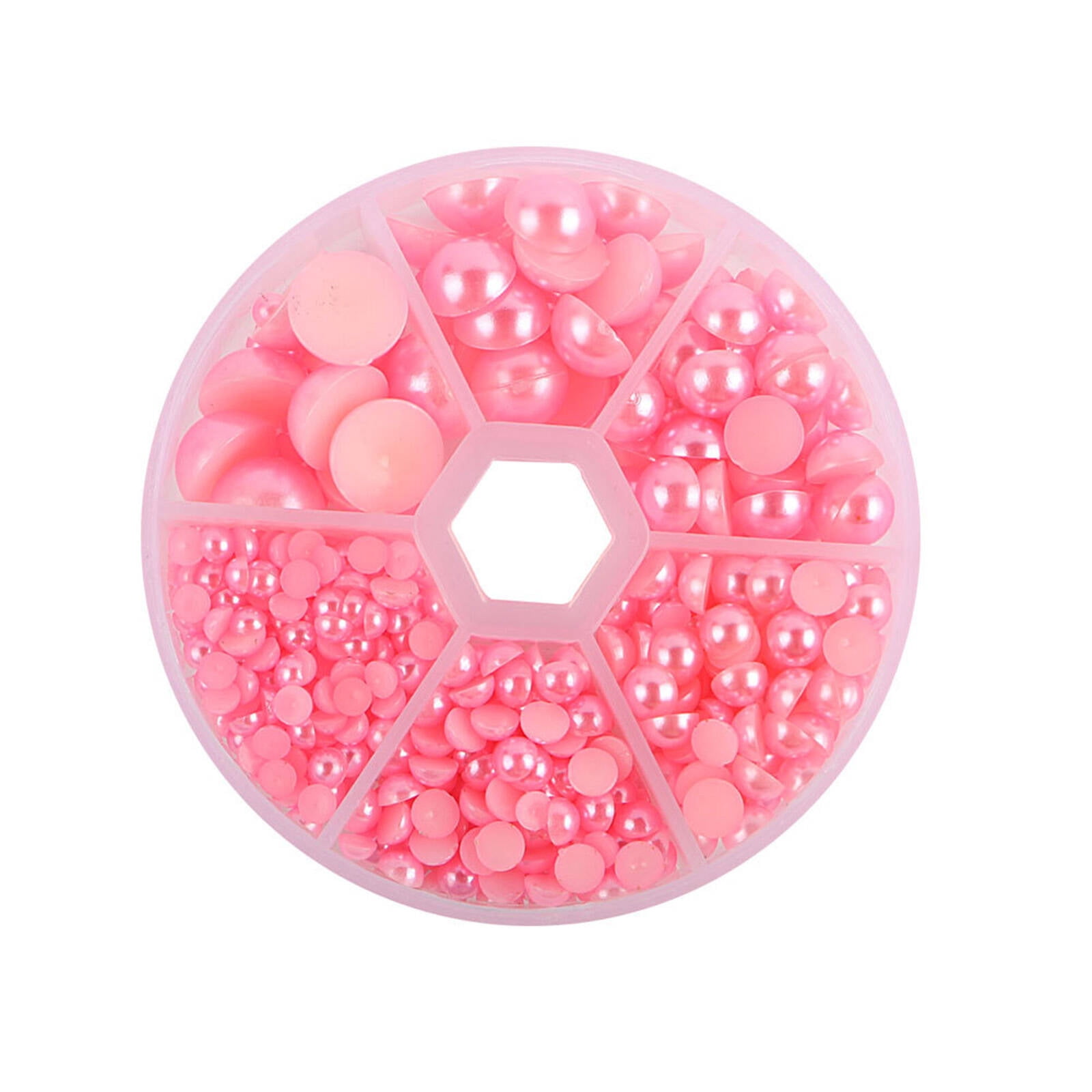 GJX Half Round Faux Pearls,Versatile Bead Sizes Half Round Imitation ...