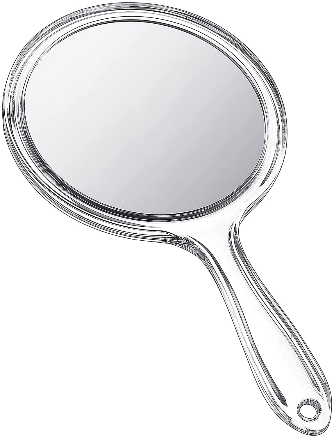 GJX Hand Mirror Double-Sided Handheld Mirror 1X/ 2X Magnifying Mirror ...