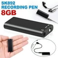 GJX Hidden Mini Audio Voice Recorder Listening Device 96 Hours 8GB Bug ...