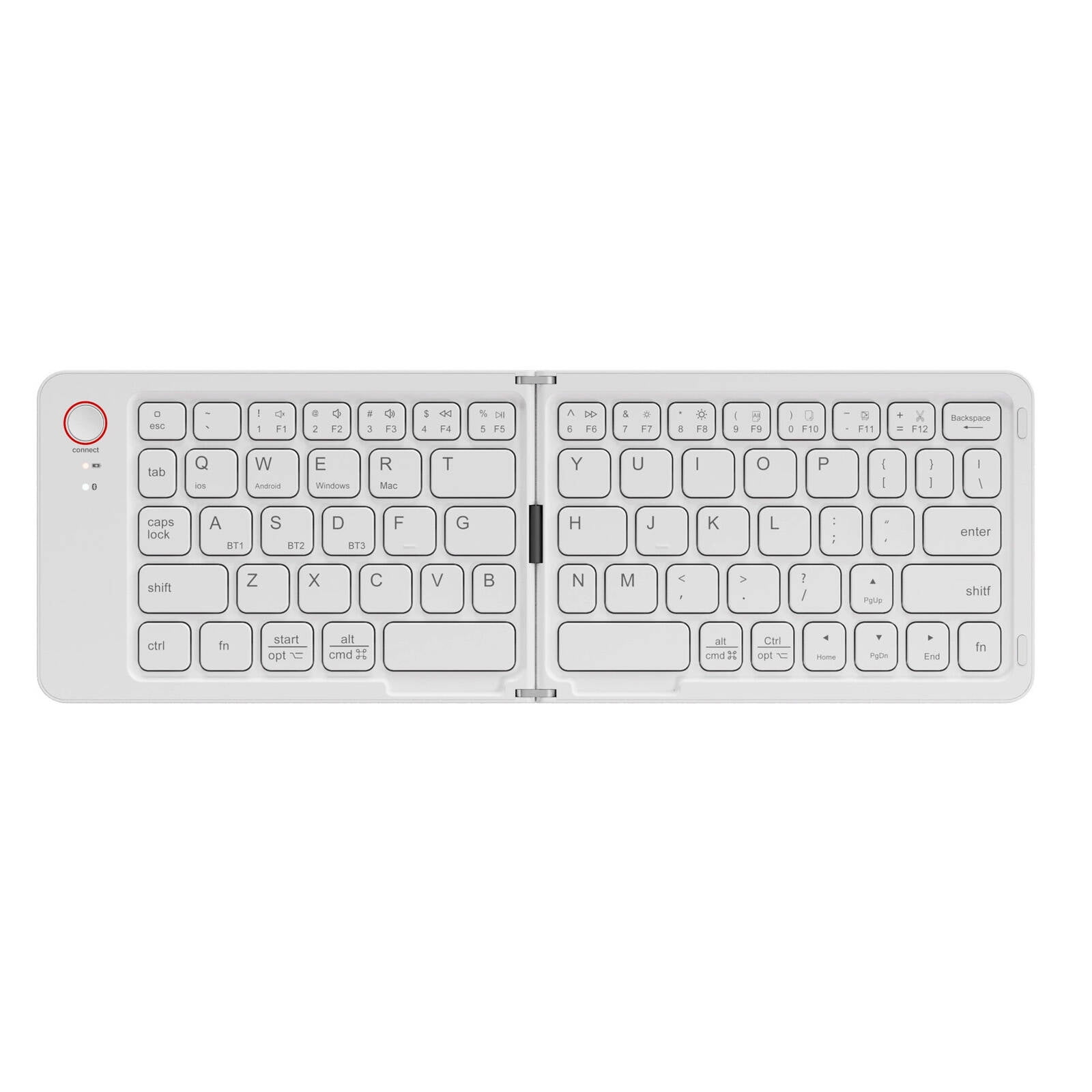GJX Keyboard and Mouse Magnetic Closure Bluetooth Keyboard and Mouse ...