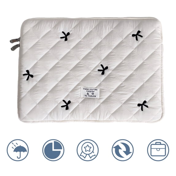 GJX Laptop Case 15.6 Inch,Nylon Laptop Case for Lenovo,15-15.6 Inch Bow ...