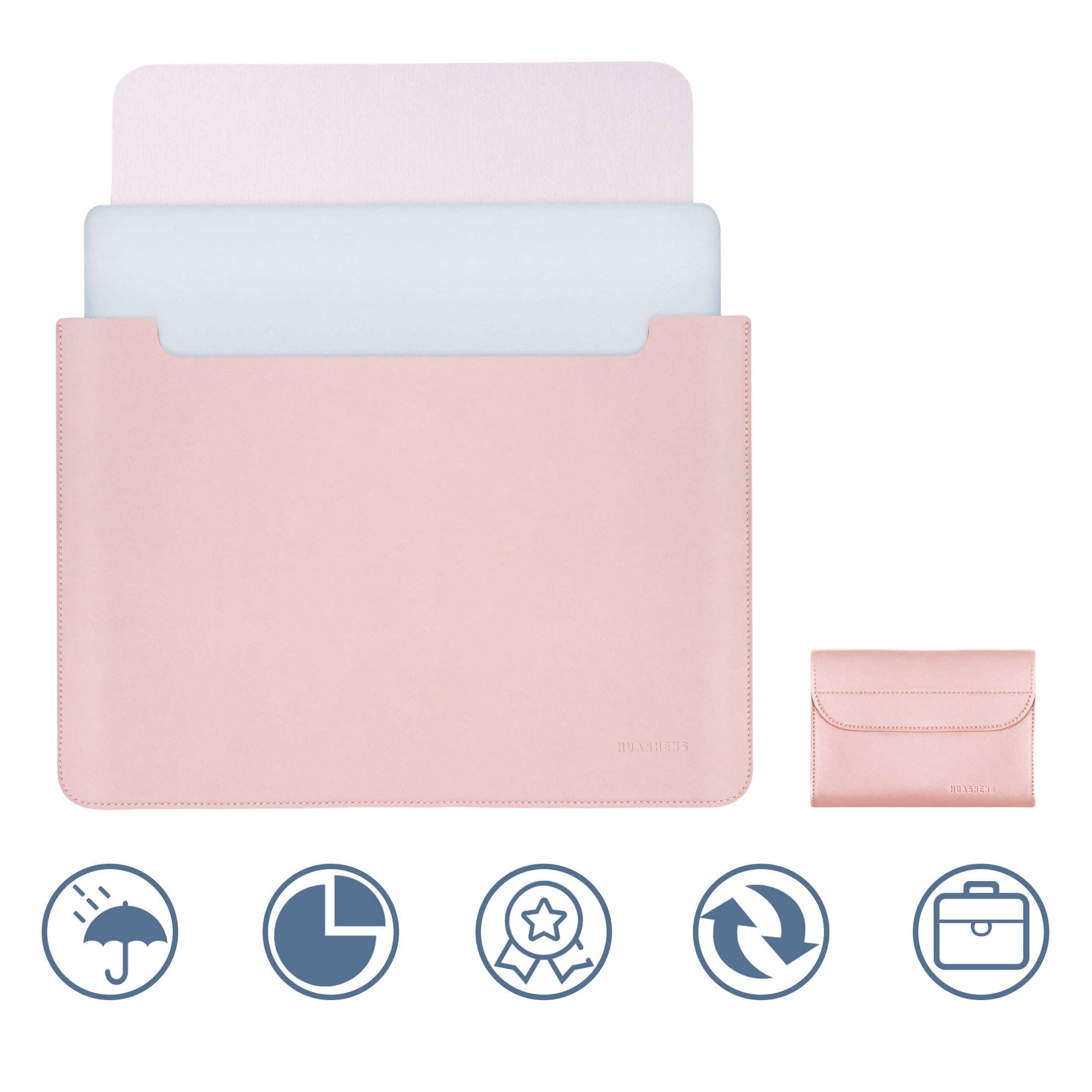 GJX Laptop Case 15.6 Inch,Pu Leather Laptop Case for Lenovo,15.6/16 ...