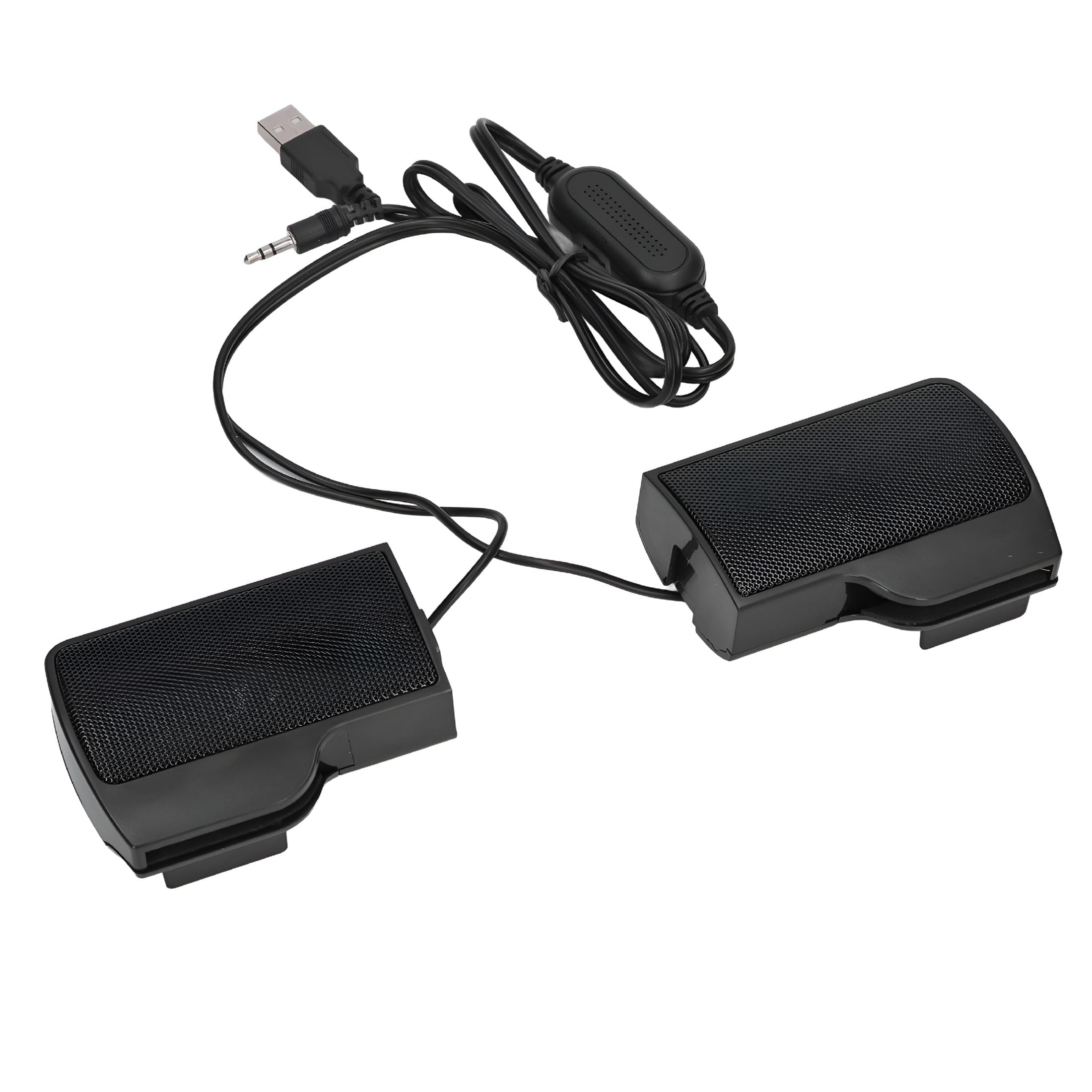 GJX Laptop Speakers USB Powered Wired Monitor Soundbar Stereo Sound ...