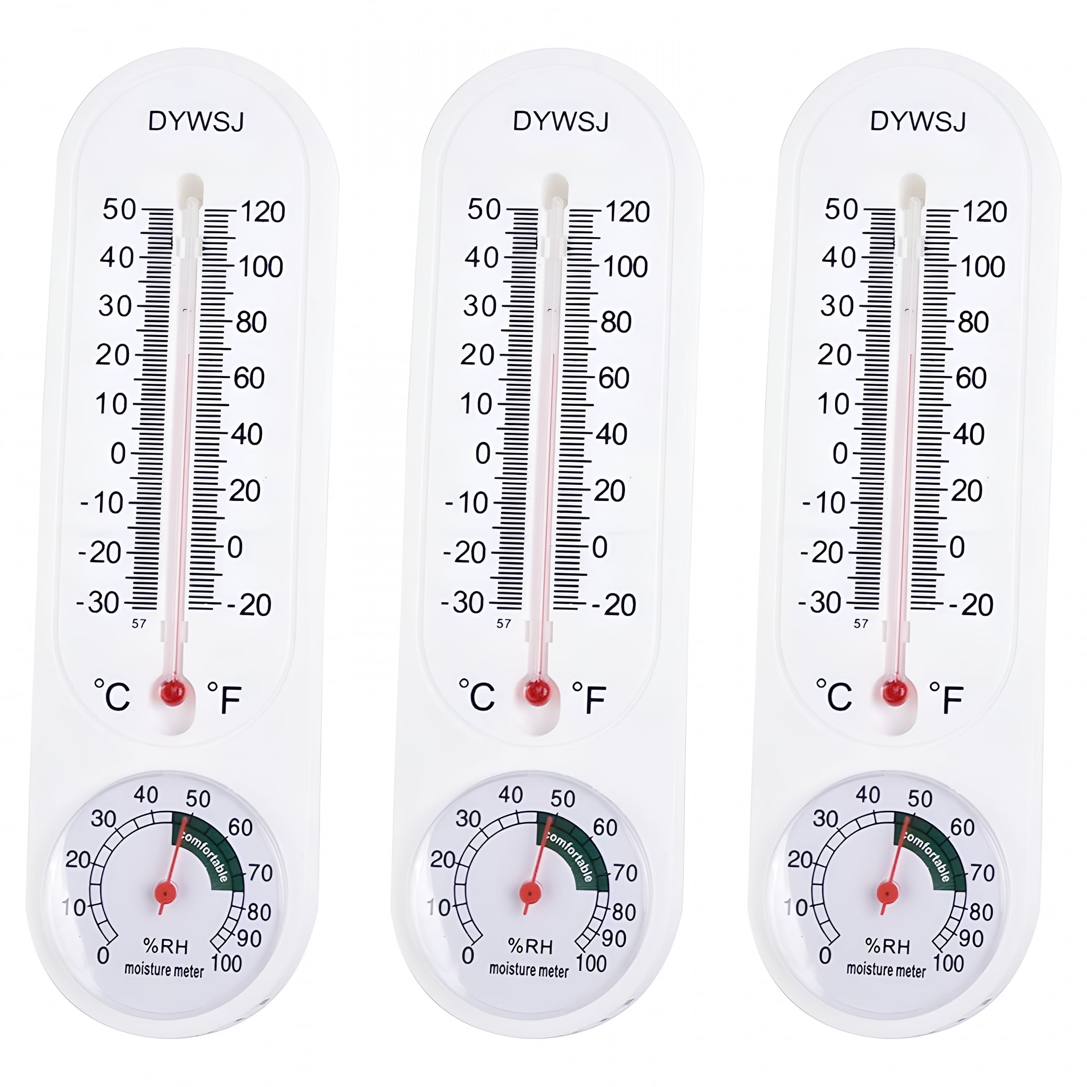 GJX Large Outdoor/Indoor Hygrometer Humidity Meter Temperature Gauge ...