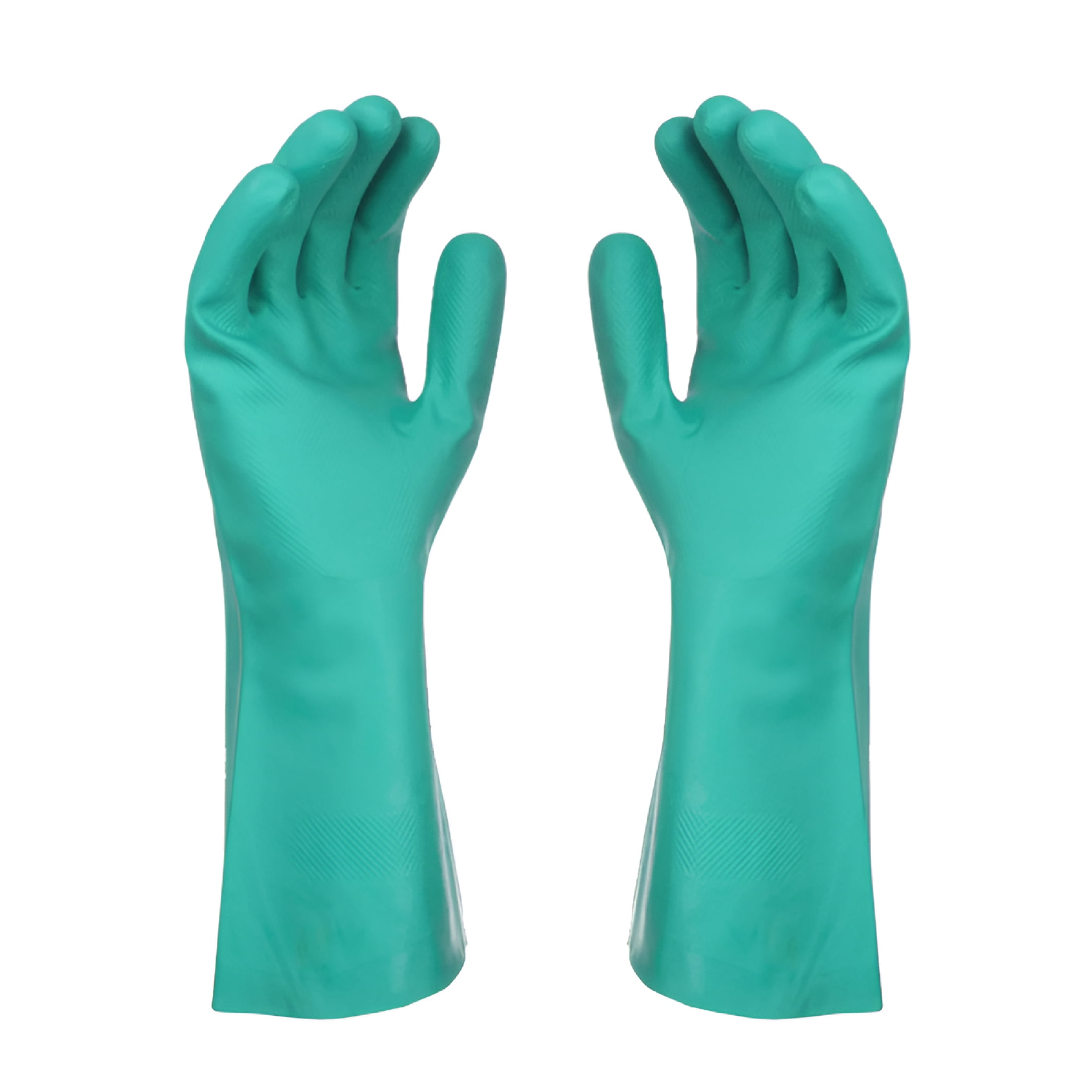 GJX Latex Chemical Resistant Gloves, Reusable Heavy Duty Long Rubber ...