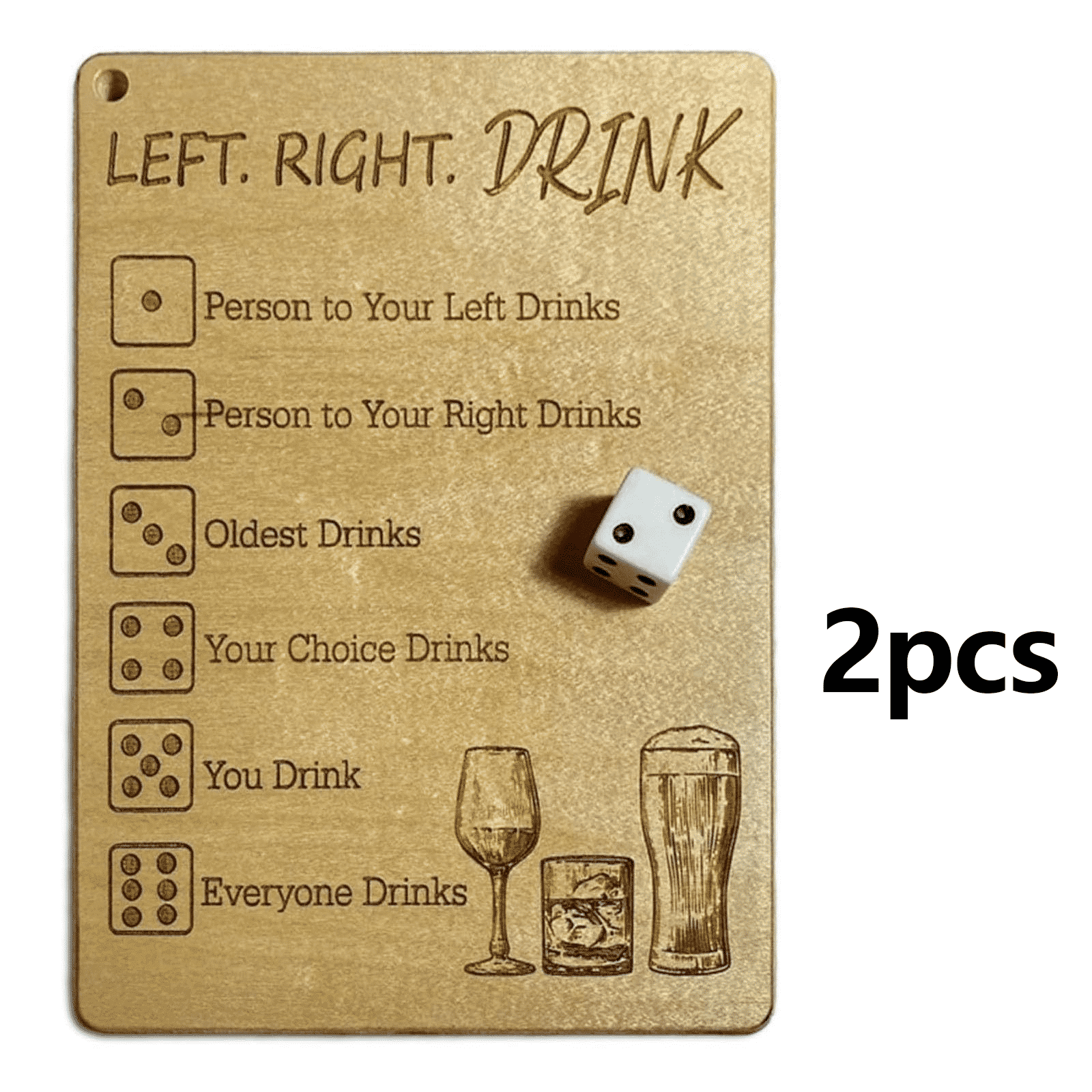 GJX Left Right Center Dice Game Full of Fun Right Left Center Dice Game ...