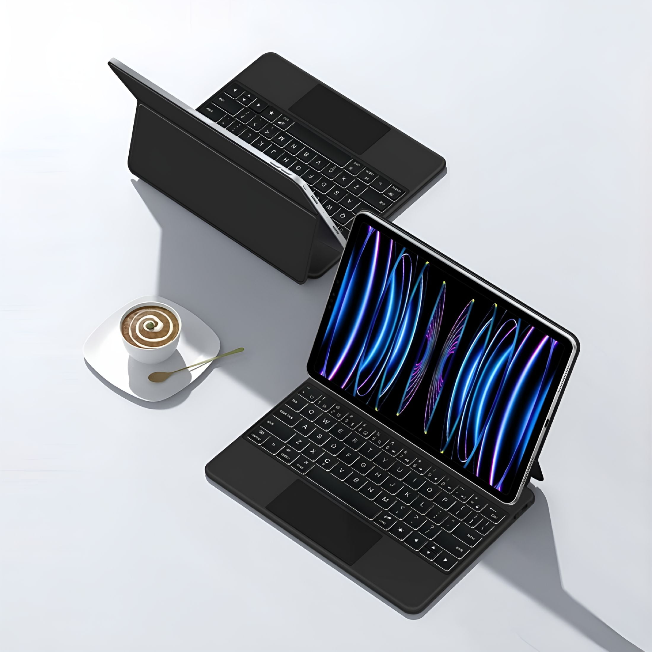GJX Magic Keyboard Pro 12.9 inch 2018-2022 Smart Keyboard Case with ...