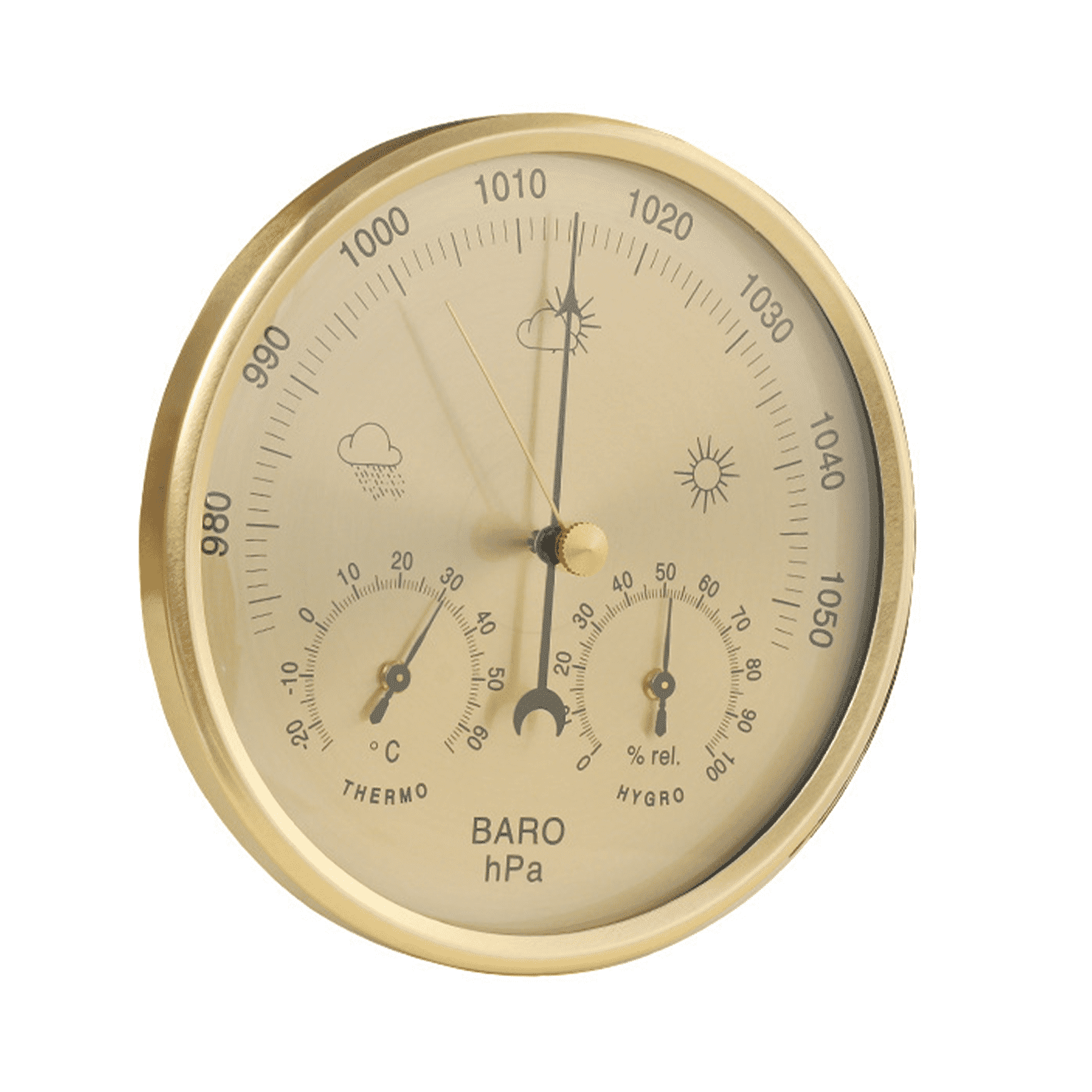 GJX Mechanical Barometer Mechanical Pointer Design Metal Case Barometer ...