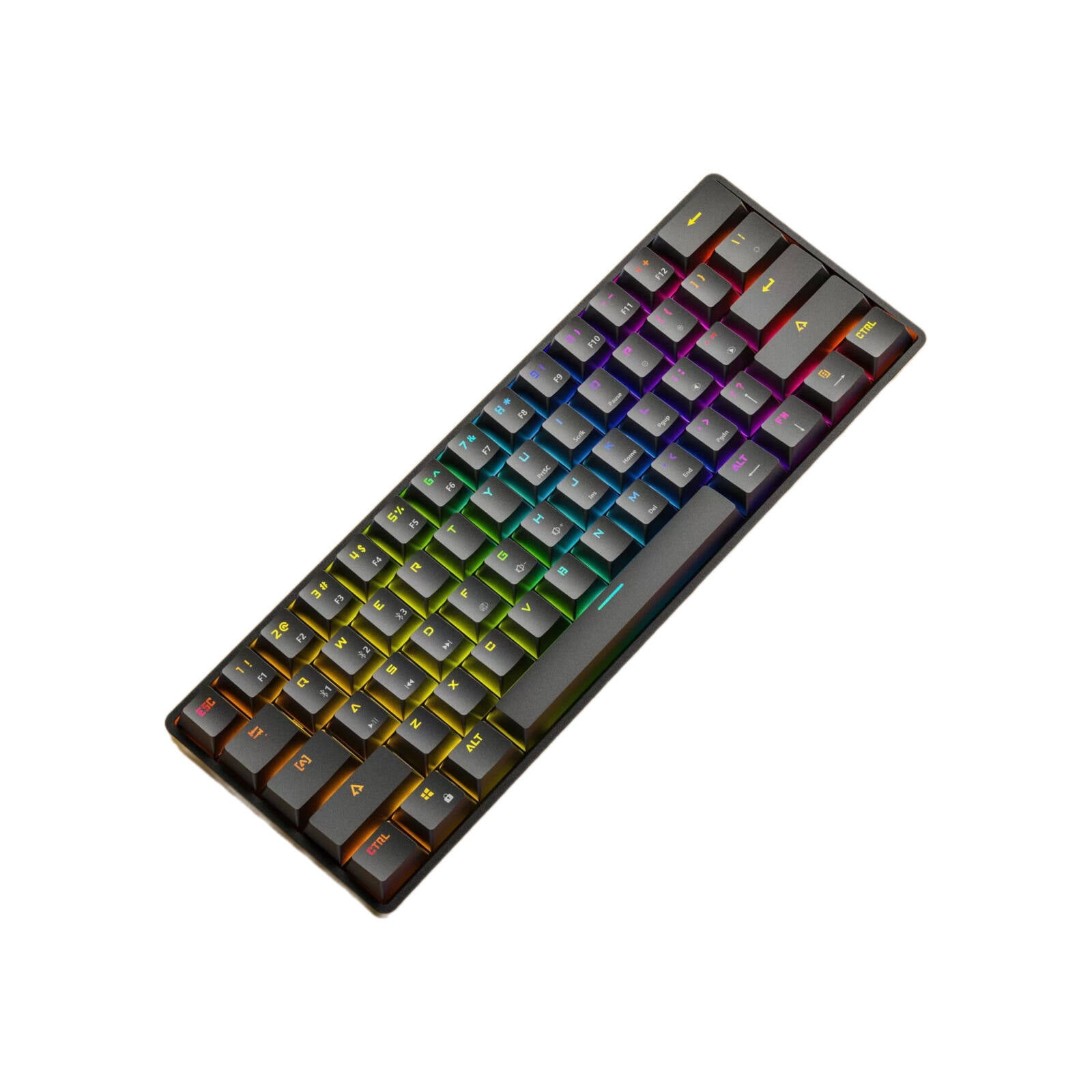 GJX Mechanical Keyboard Dual Adjustable Legs for Ergonomics 60% ...