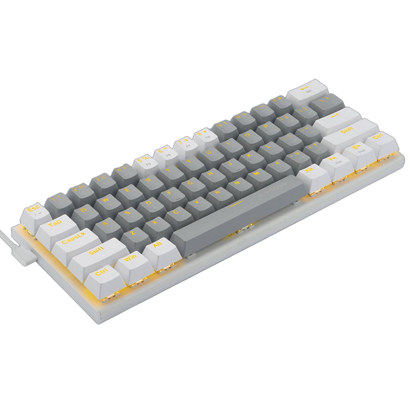 GJX Mechanical Keyboard Precision Mechanical Switches 60% Keyboard Programmable Keys Quiet ...