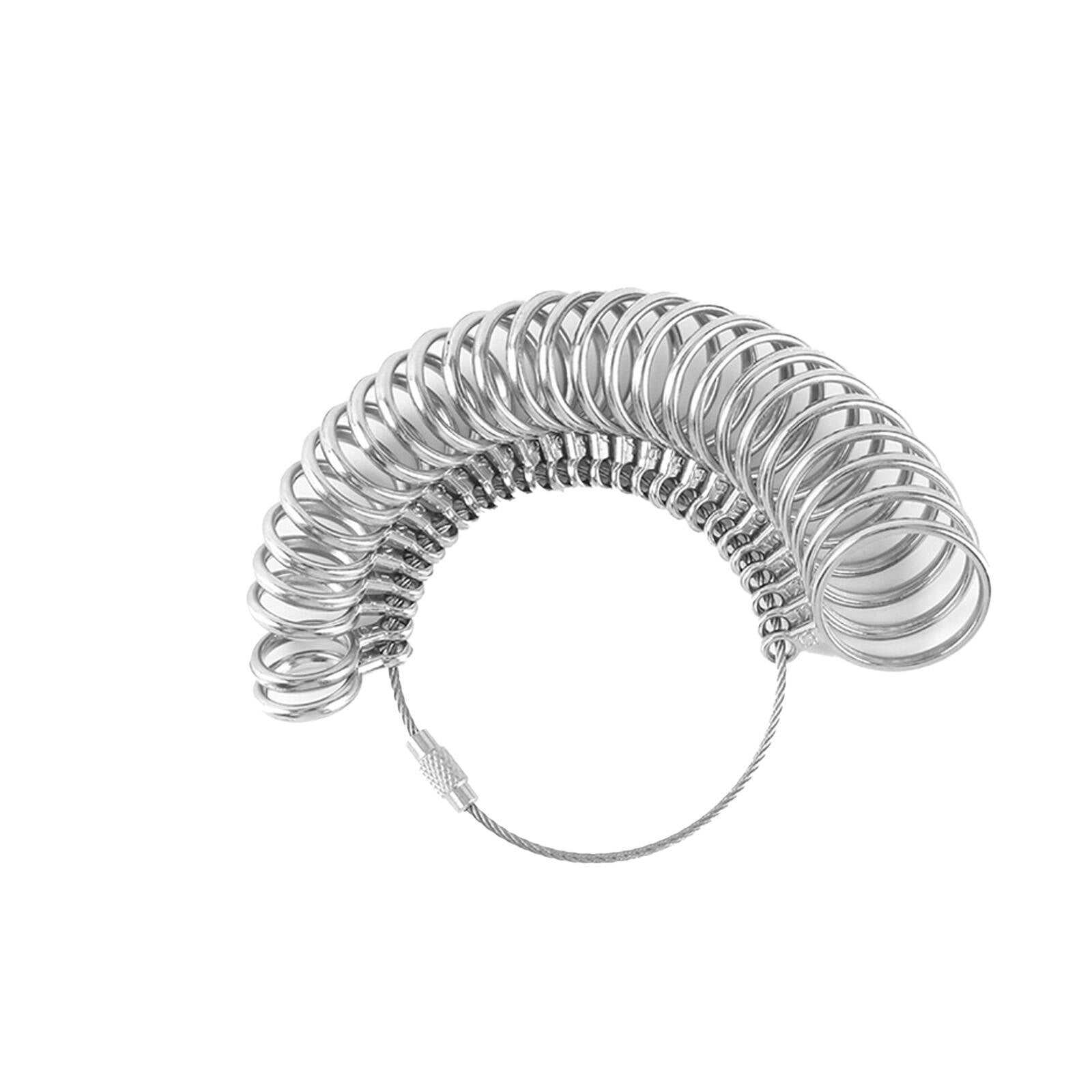 GJX Metal Steel Ring Sizer Circular Design Ring Sizer for Women ...