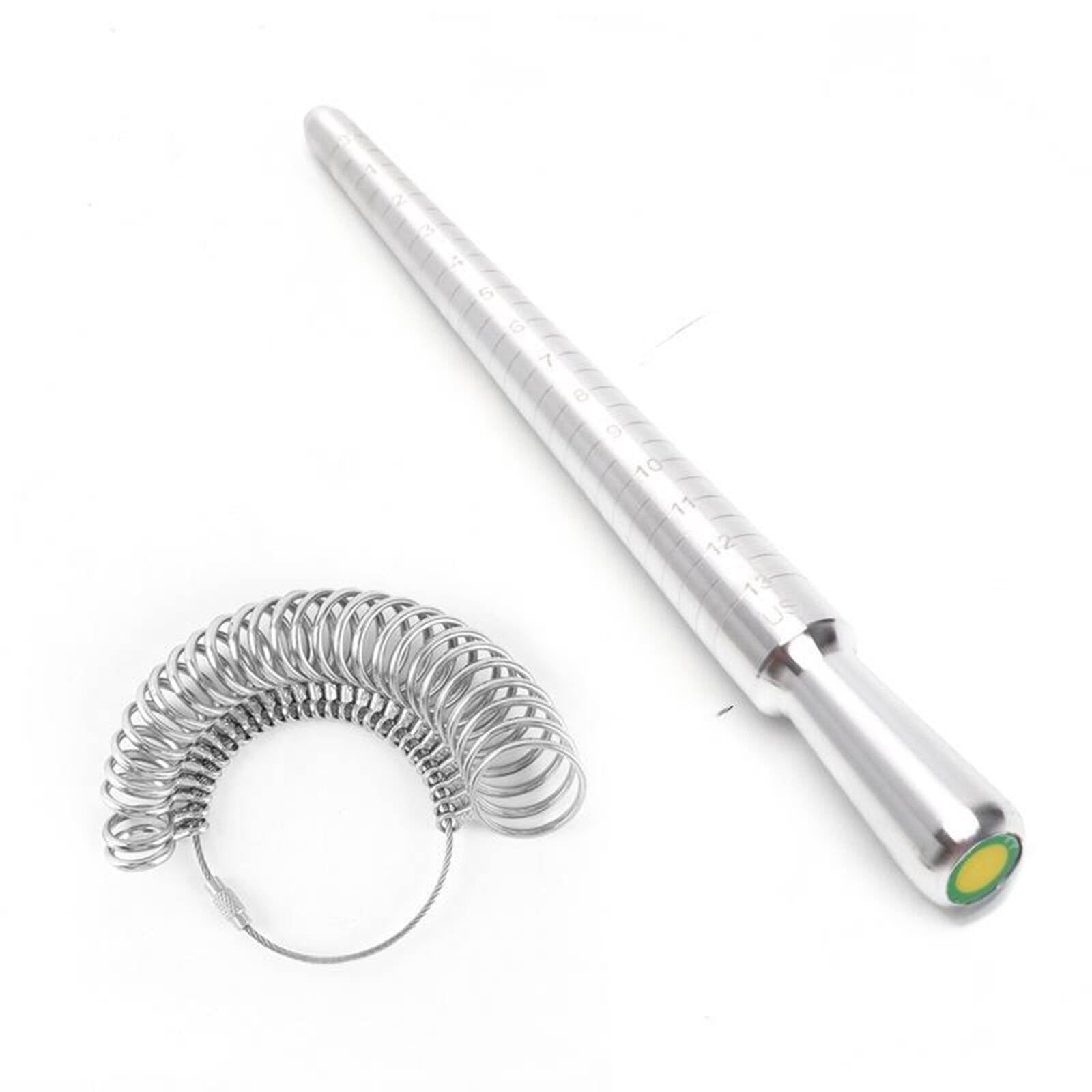 GJX Metal Steel Ring Sizer Circular Design Ring Sizer for Women Precise ...