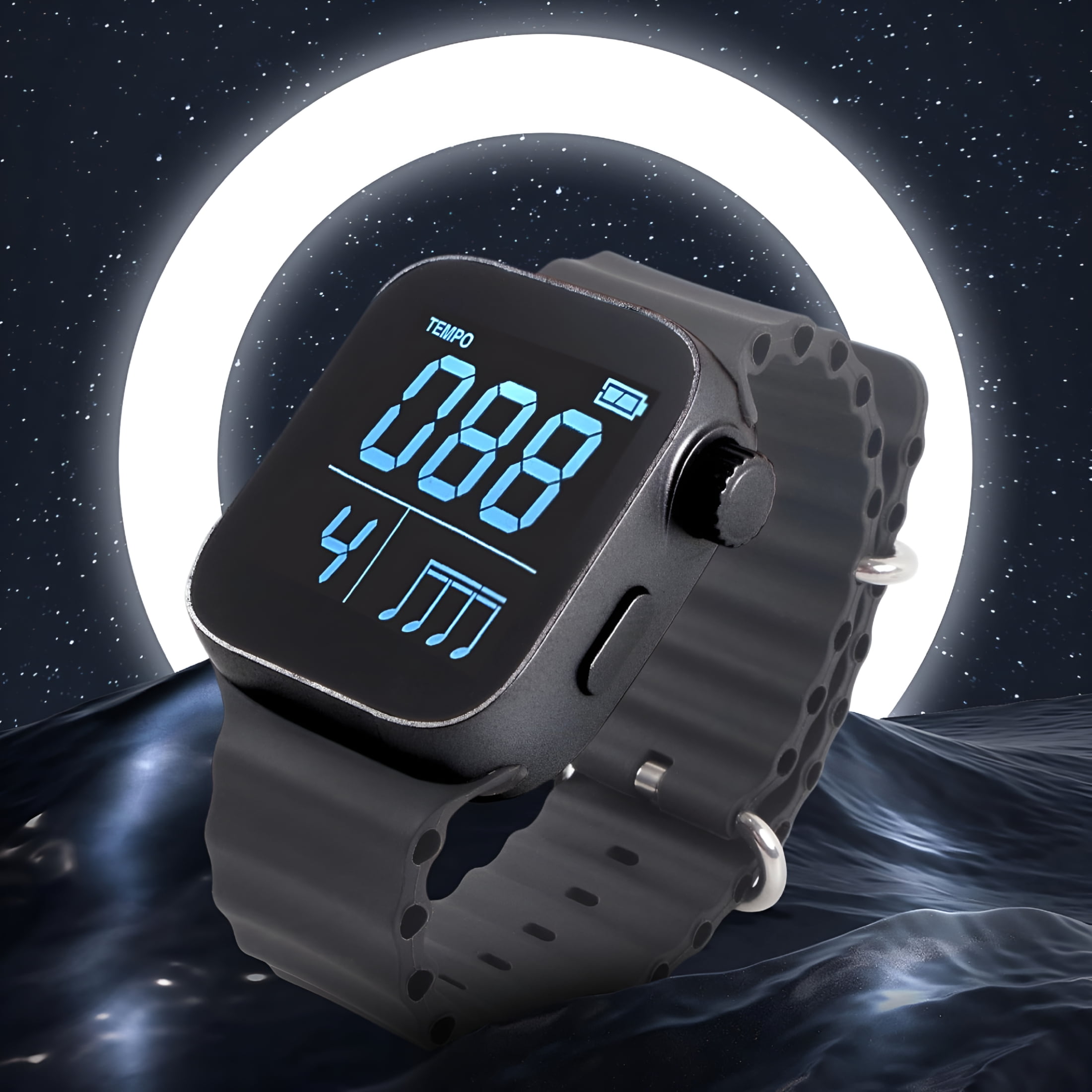 GJX Metronome Watch, Wearable Vibrating Metronome Wrist Watch for Sport ...