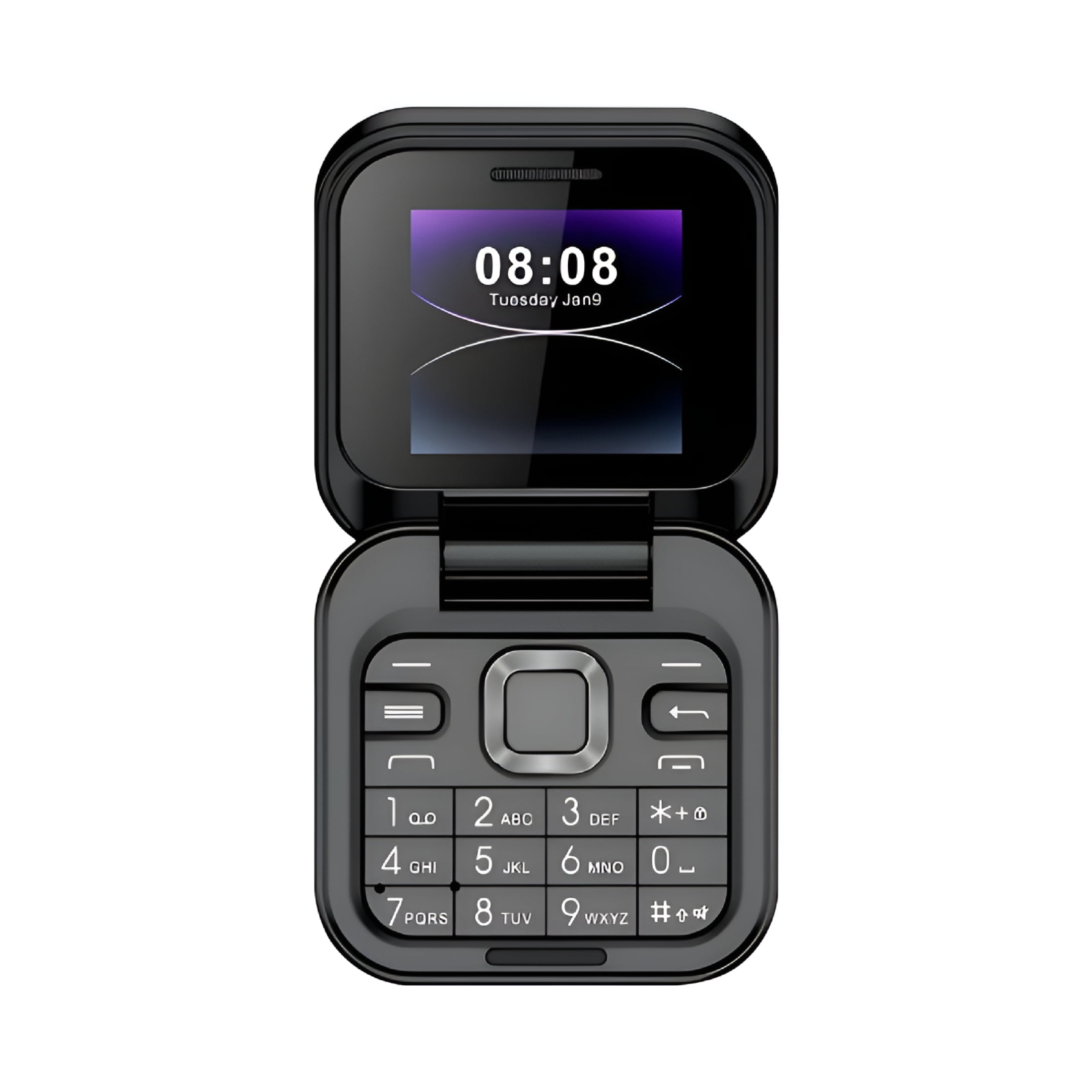 GJX Mini Flip Phone for Seniors,2 Sim Card Unlocked 2G Gsm Cell Phone ...