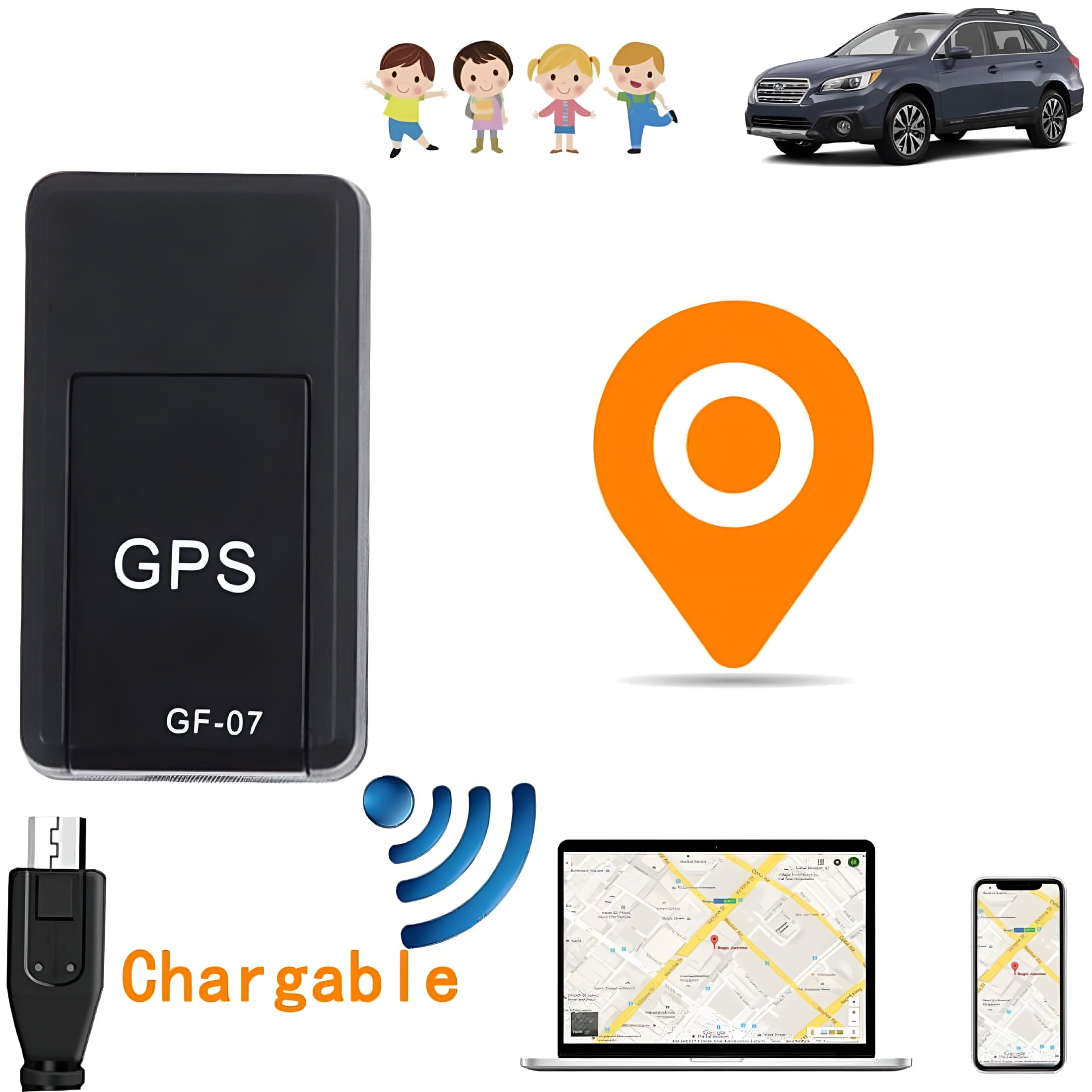 GJX Mini GPS Tracker Device, Anti-theft Portable Real Time Personal and ...