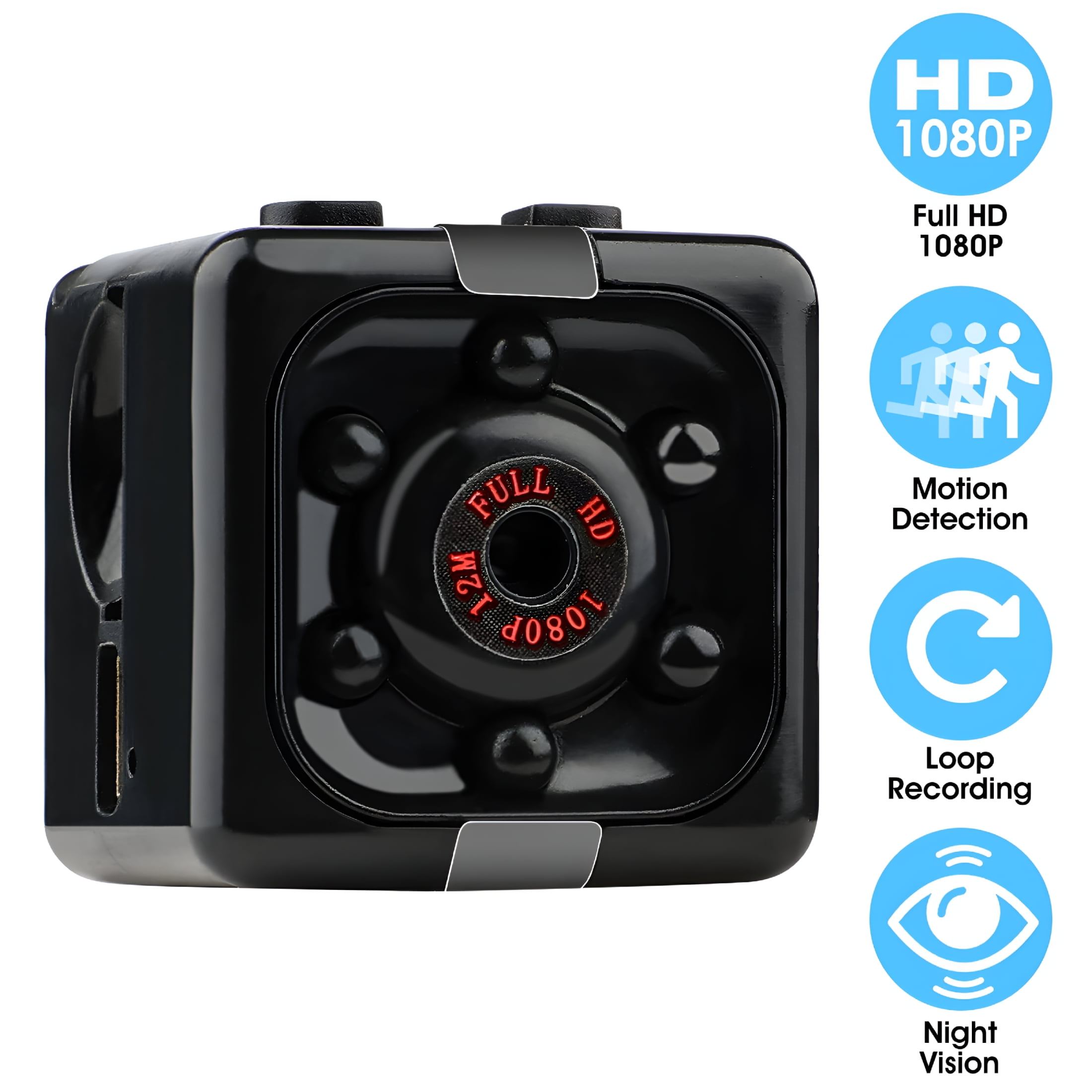 GJX Mini Security Camera HD 1080P with Audio/Video Portable Indoor ...