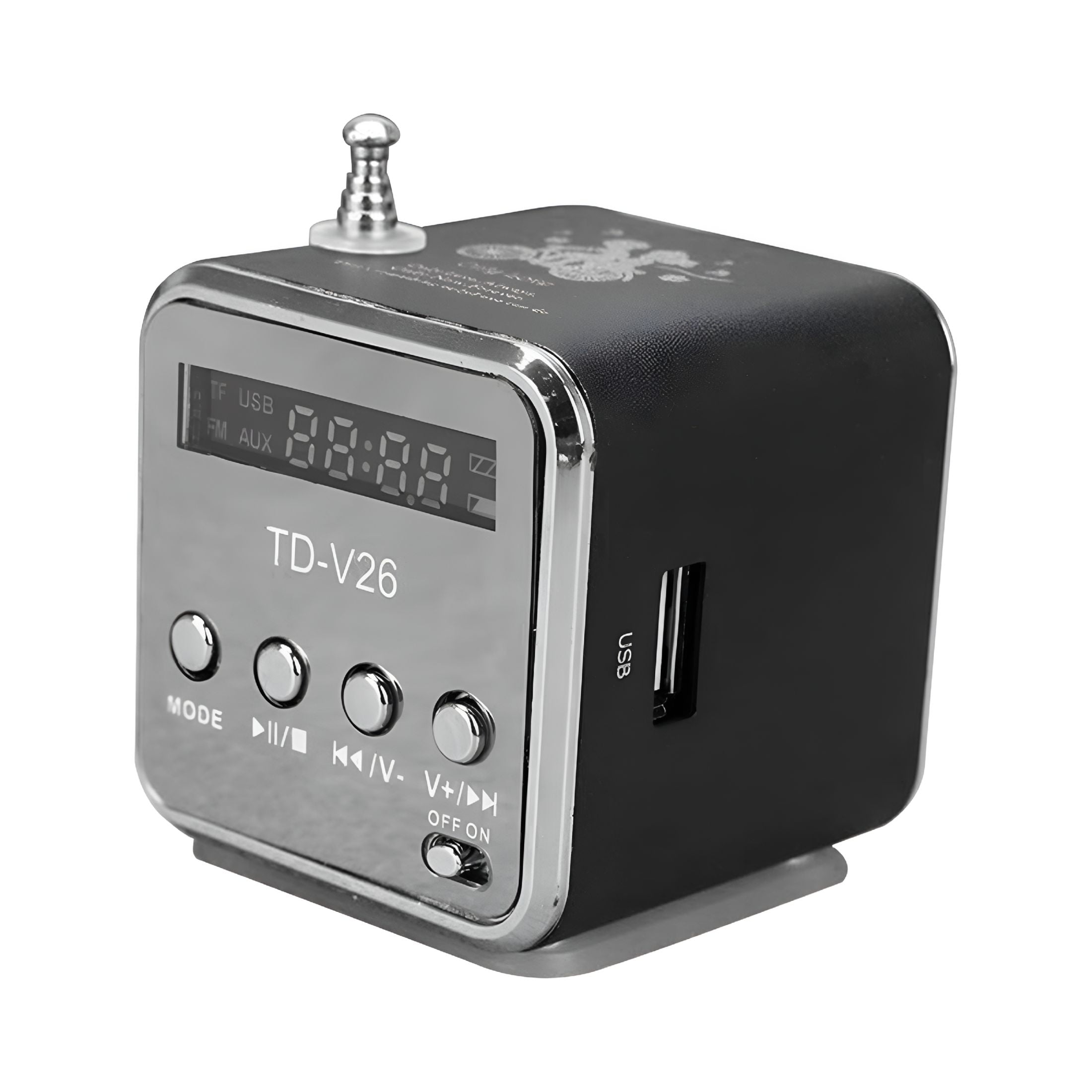 GJX Mini Speaker Digital Portable Music Mp3/4 Player Micro Sd/Tf Usb ...