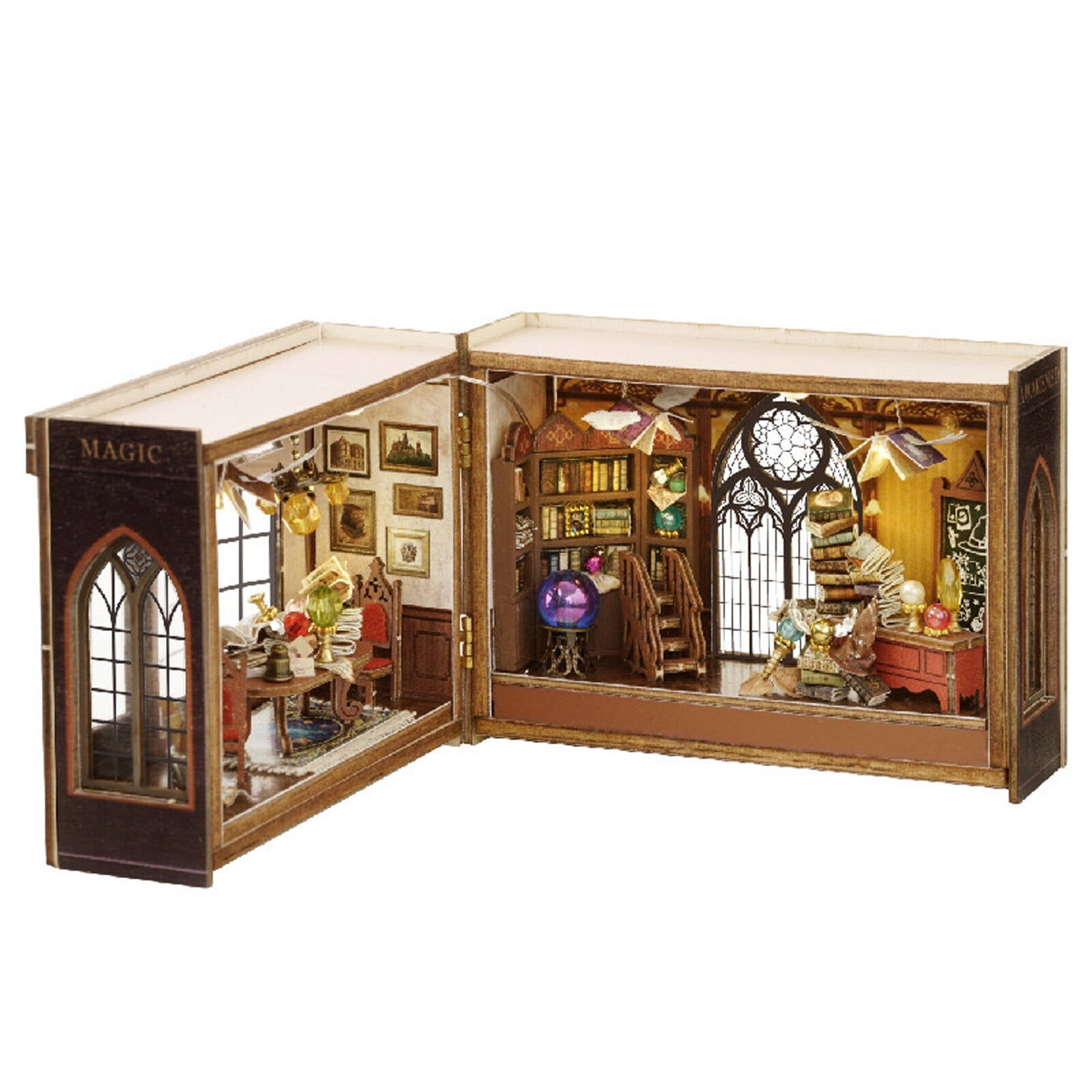 GJX Miniature House Kit,High Realism Mini World Mini House,Unique Flip ...