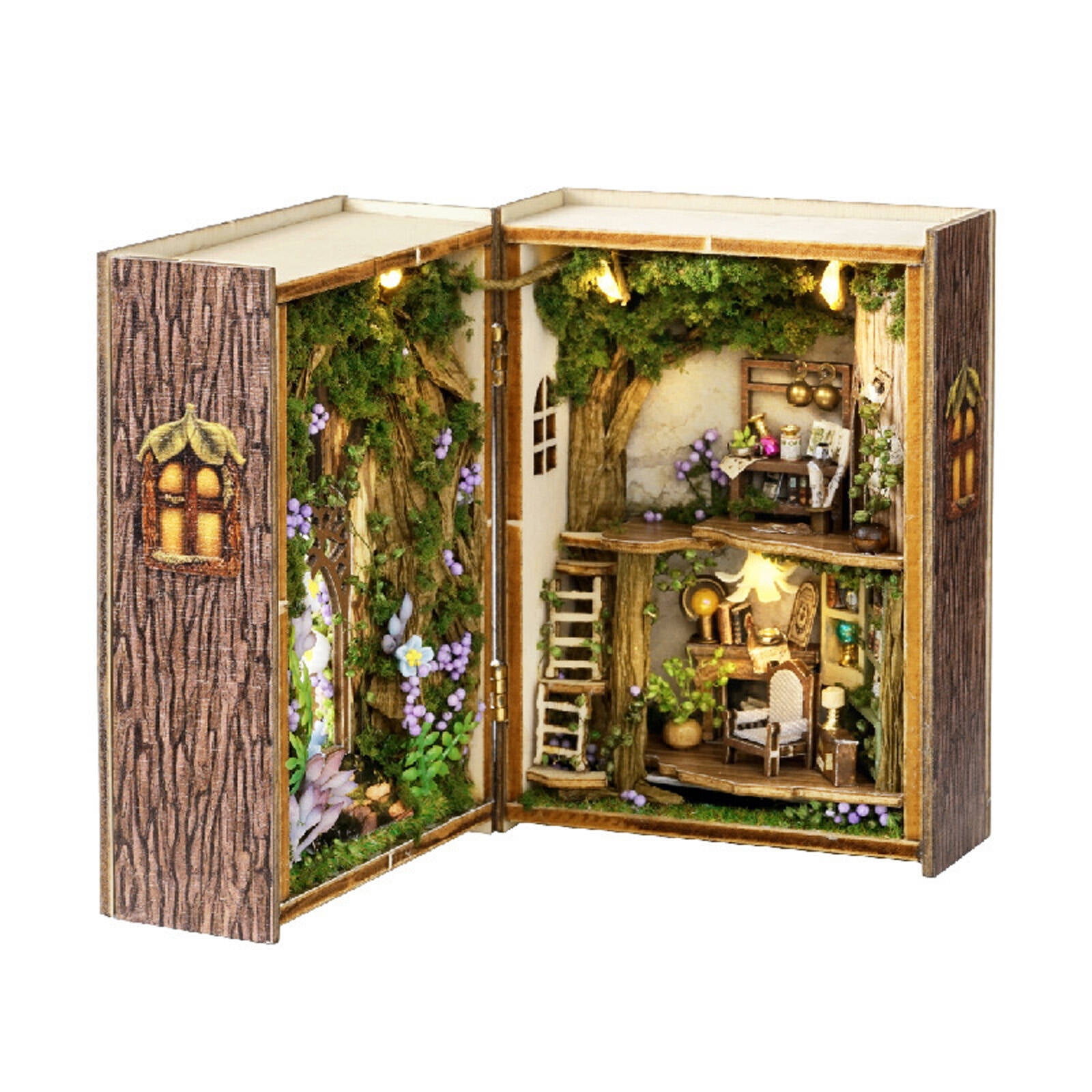 GJX Miniature House Kit,Realistic Mini World Design Mini House,Creative ...