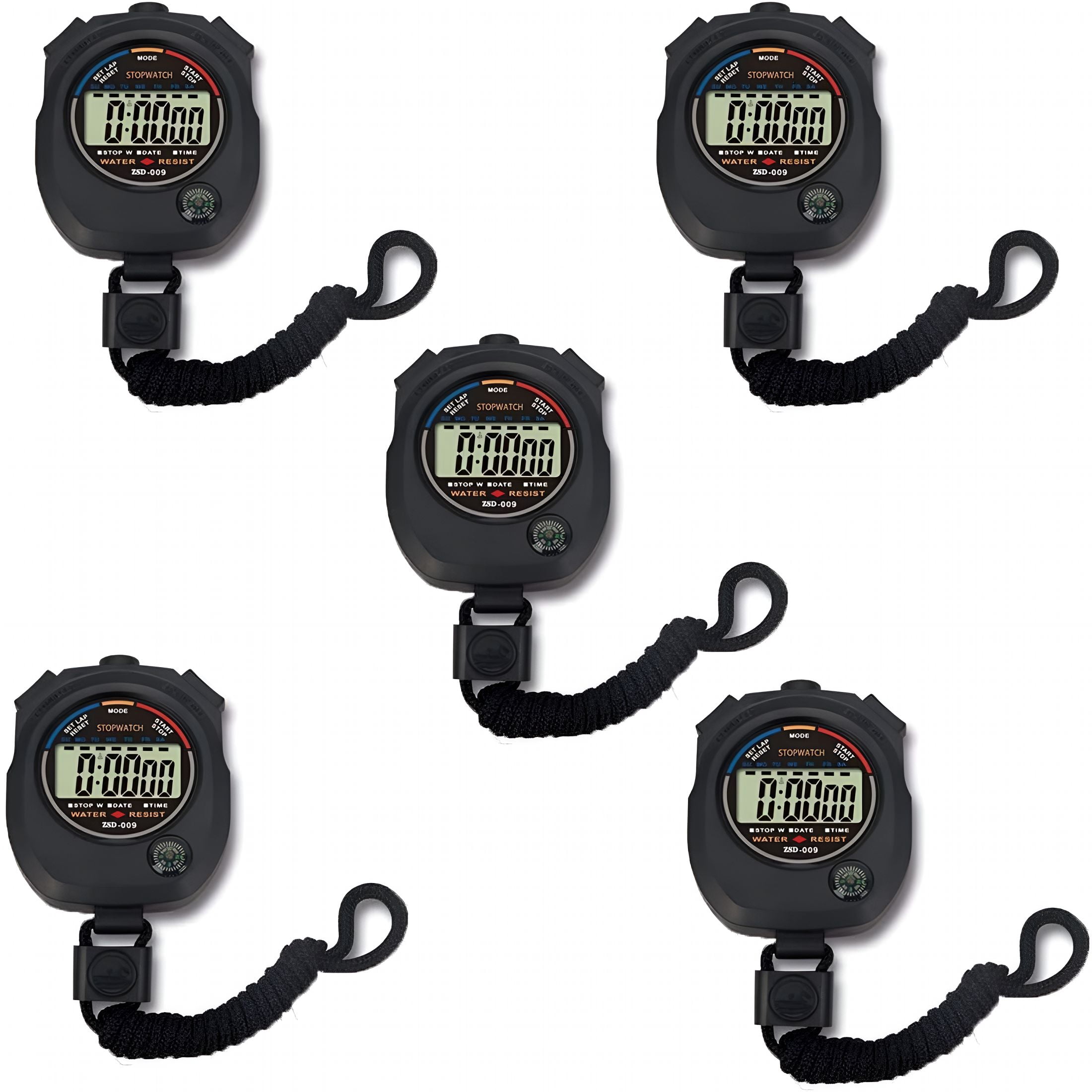 GJX Multi-Function Electronic Digital Sport Stopwatch Timer,Large ...