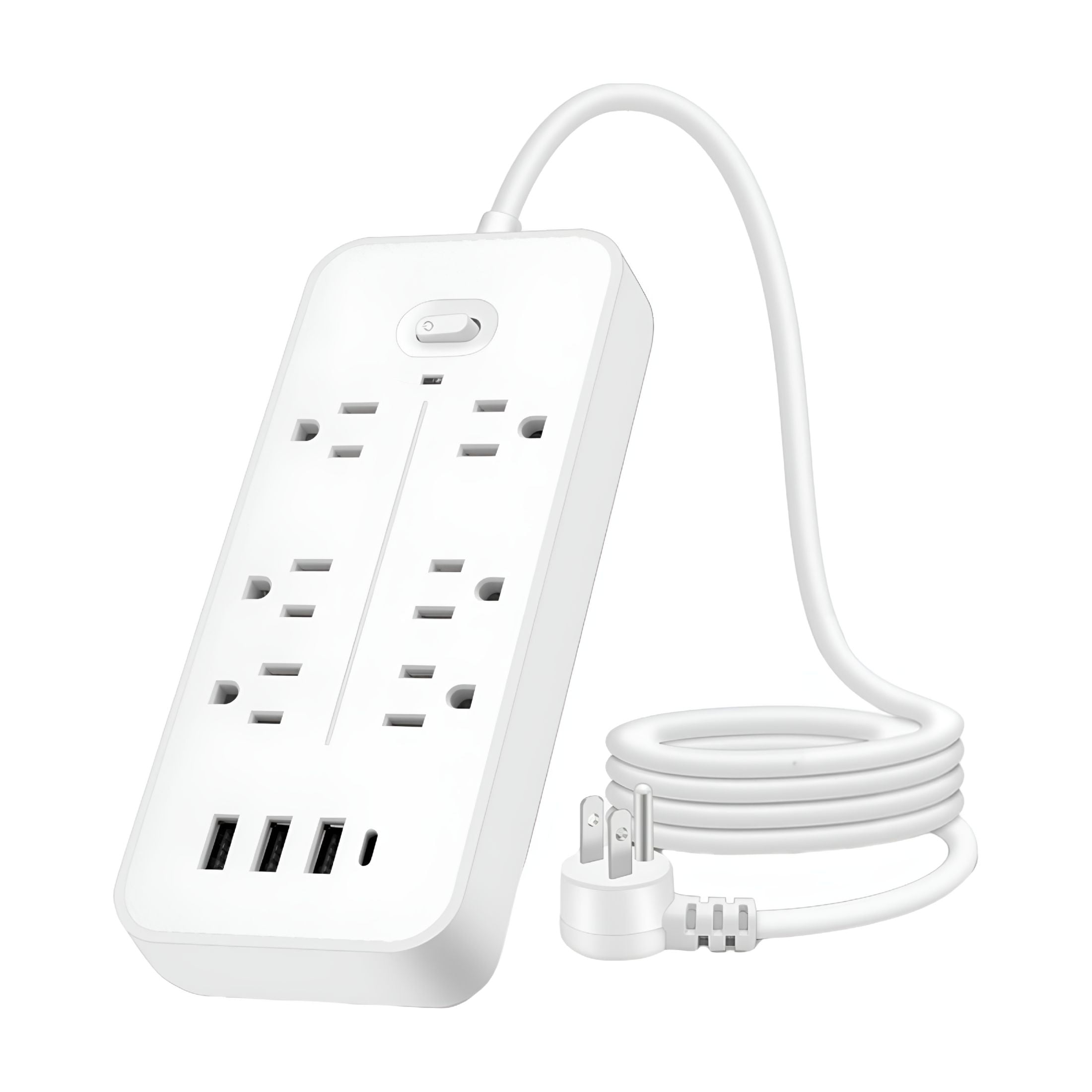 GJX Multi-functional US Standard Power Strip With 3 USB And 1 Type C ...