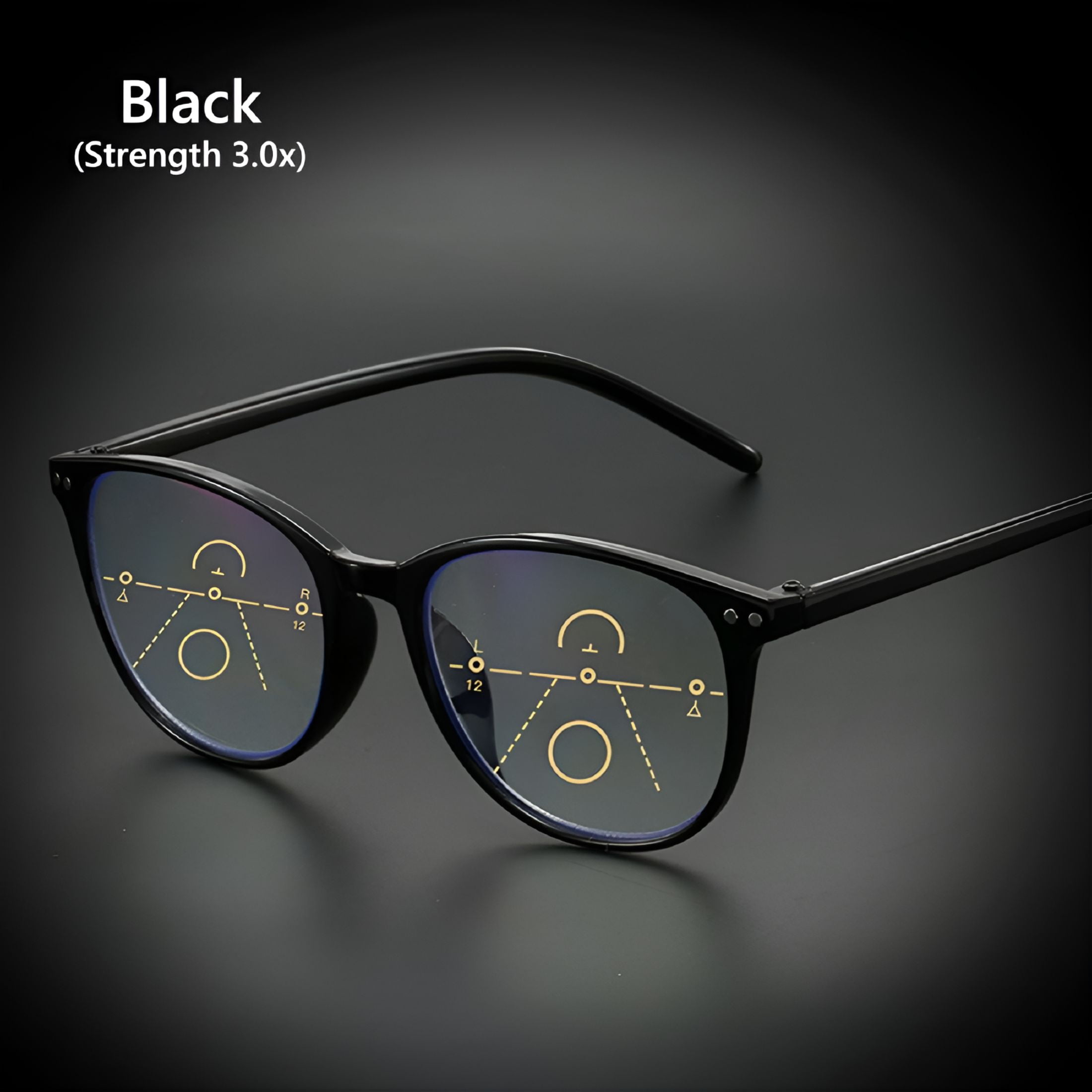 GJX Multifocal Readers with Spring Hinge Reading Glasses Progressive ...