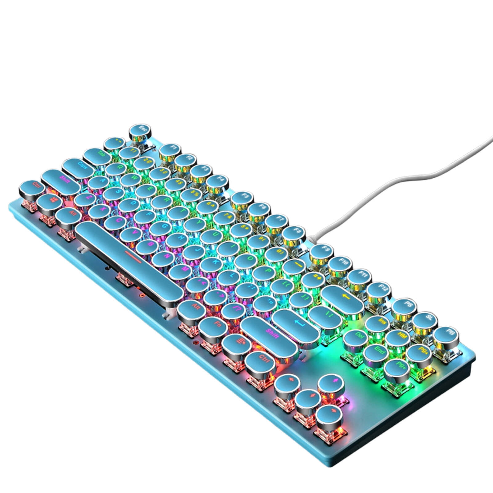 GJX Pc Gaming Keyboards Backlight Light Up Keyboard Mechanical Cool ...