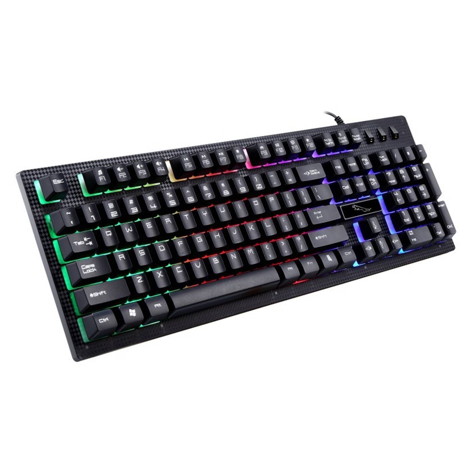 GJX Pc Gaming Keyboards Backlight Light Up Keyboard Mechanical Cool ...