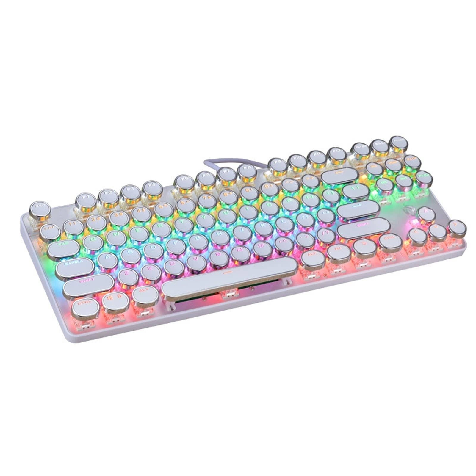 GJX Pc Gaming Keyboards Comfortable Light Up Keyboard Mechanical Feel ...