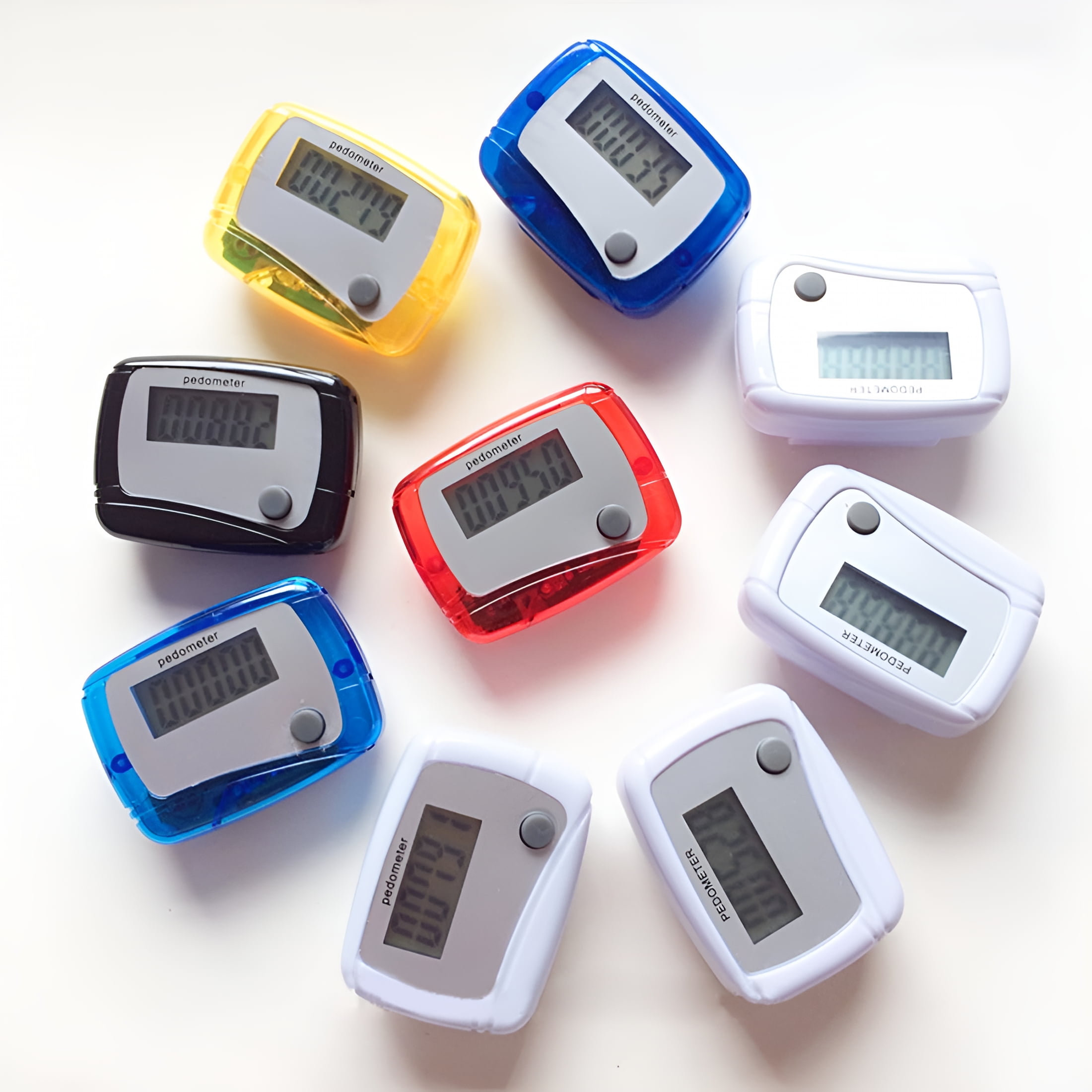 GJX Pedometer Portable LCD Digital Multi Pedometer Calorie Counter ...